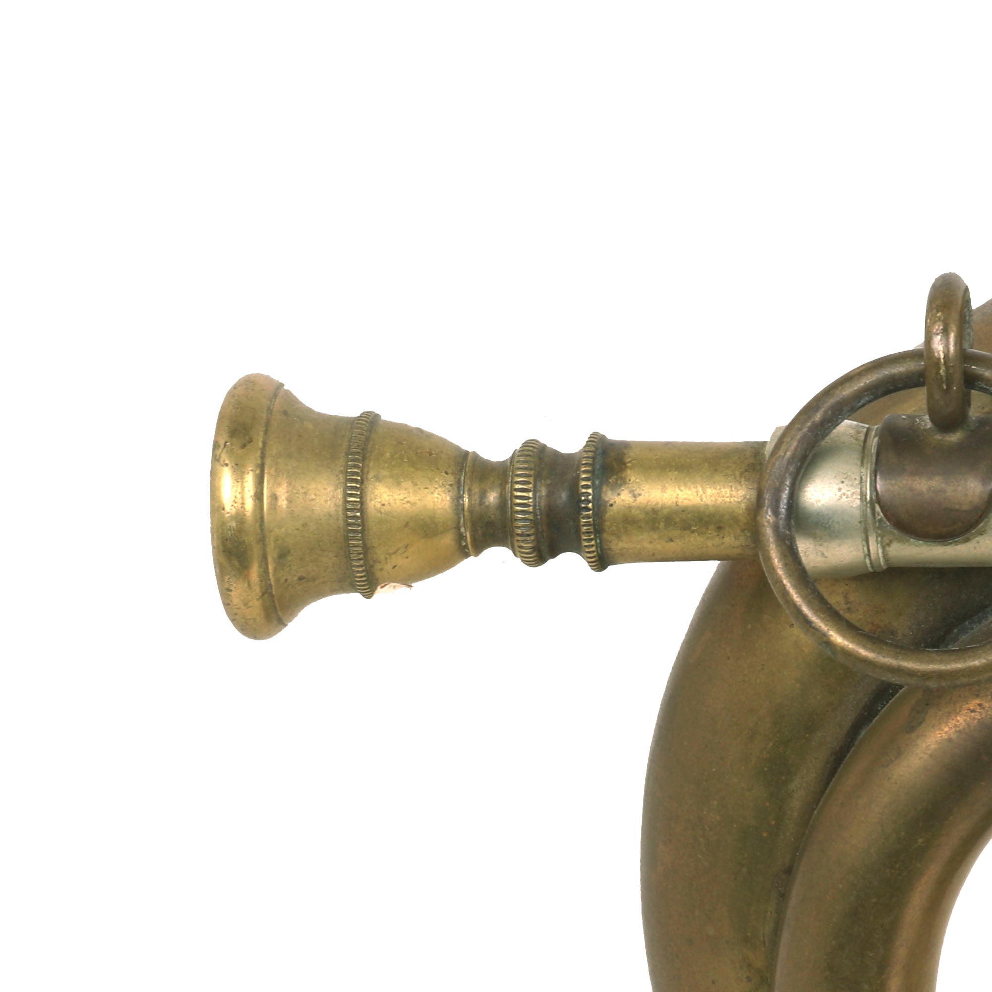 Original Imperial German WWI Military Bugle Bearing Prussian Crest - c ...