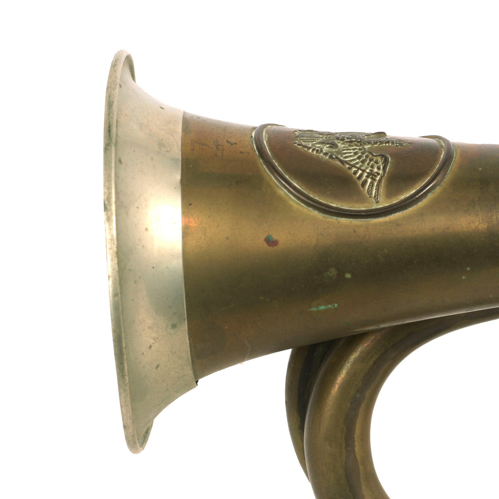 Original Imperial German WWI Military Bugle Bearing Prussian Crest - c ...