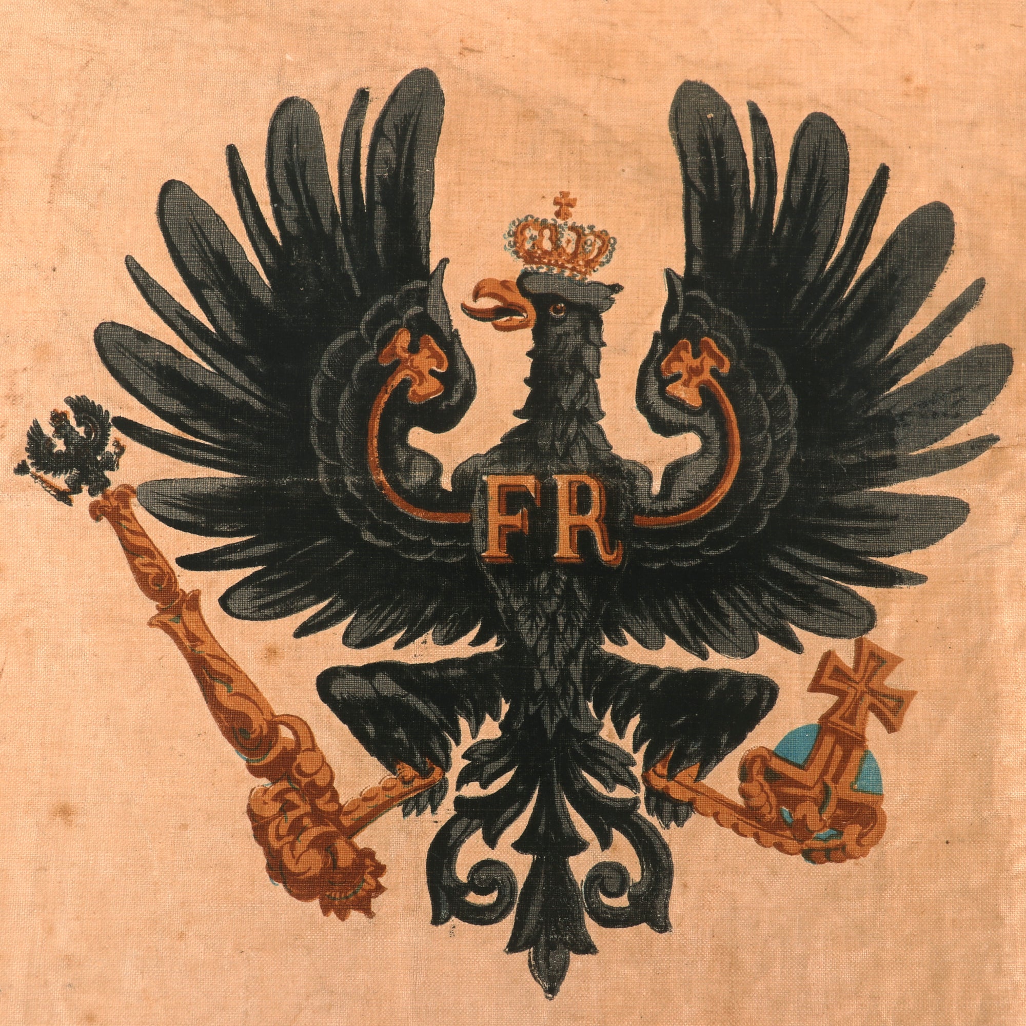 Original Imperial German WWI Prussian Pole Swallowtail Guidon with Pai ...