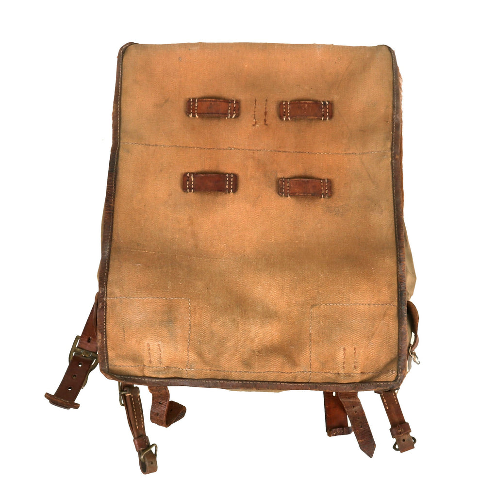 Original German WWII Tornister 34 Cowhide Backpack with Shoulder Straps ...