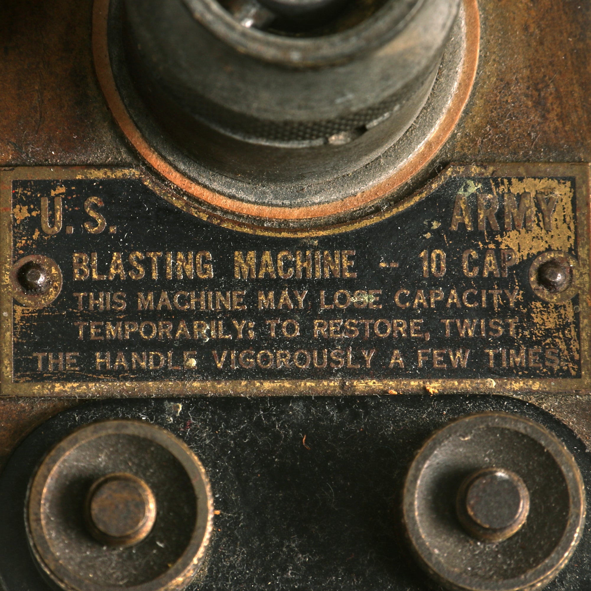 Original U.S. Pre WWII “D-Day” Army July 29, 1930 Patent 10 Cap Blasti – International Military ...