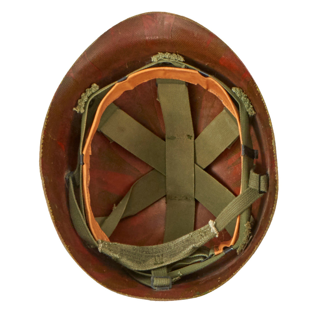 Original U.S. Vietnam War M1 Helmet with 1975 Dated Camouflage Cover a ...