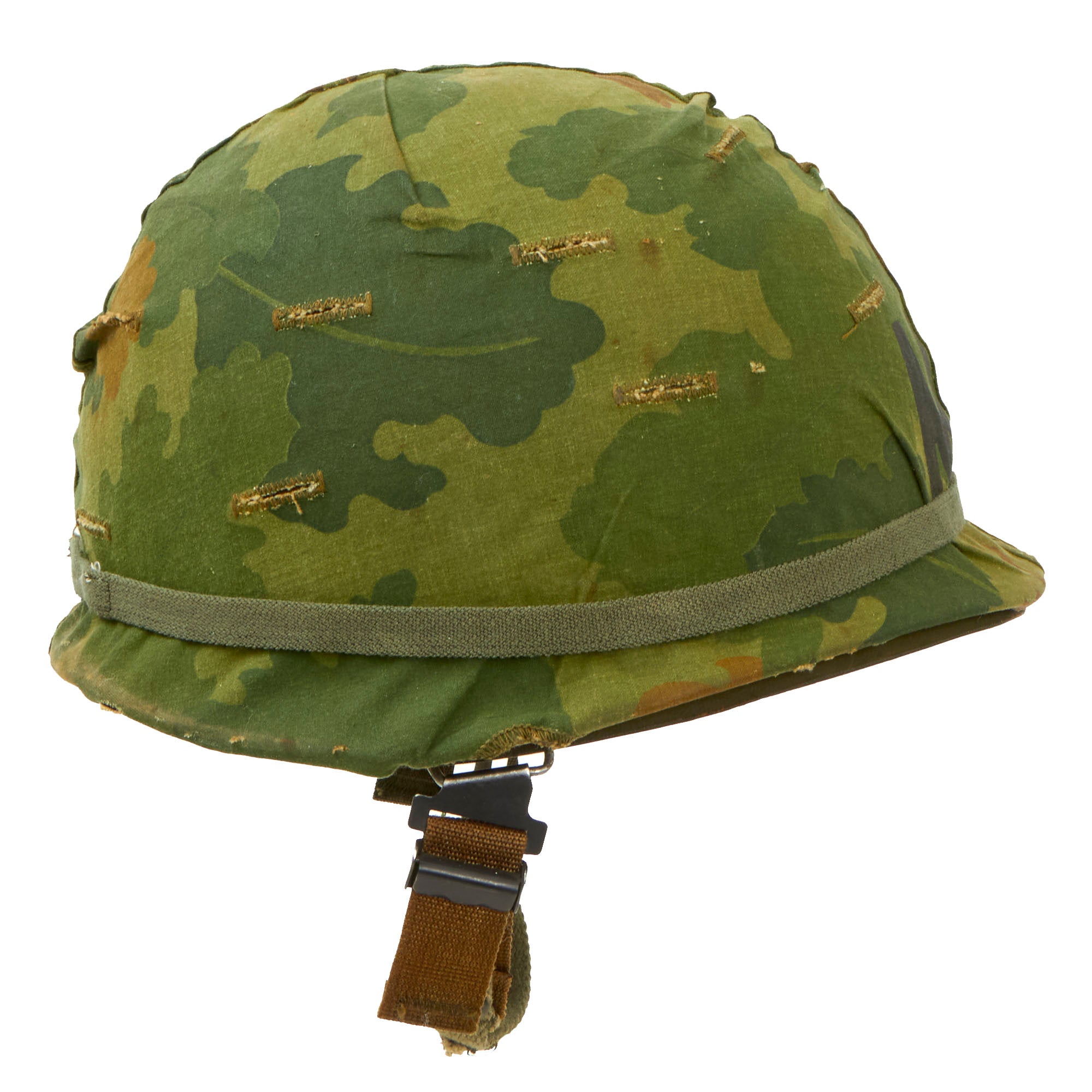 Original U.S. Late Vietnam War Era Military Police M1 Helmet with 1974 ...