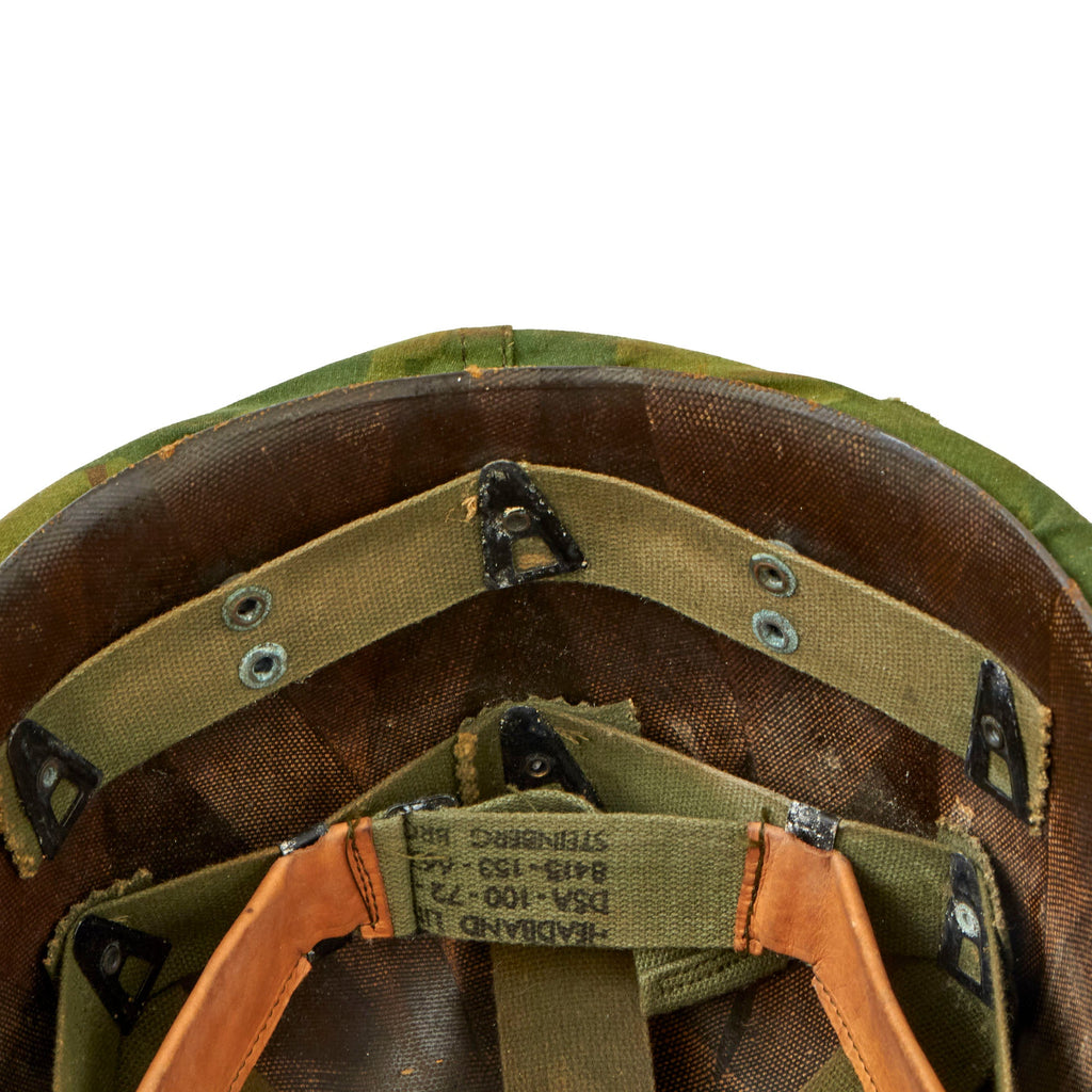 Original U.S. Late Vietnam War Era Military Police M1 Helmet with 1974 ...