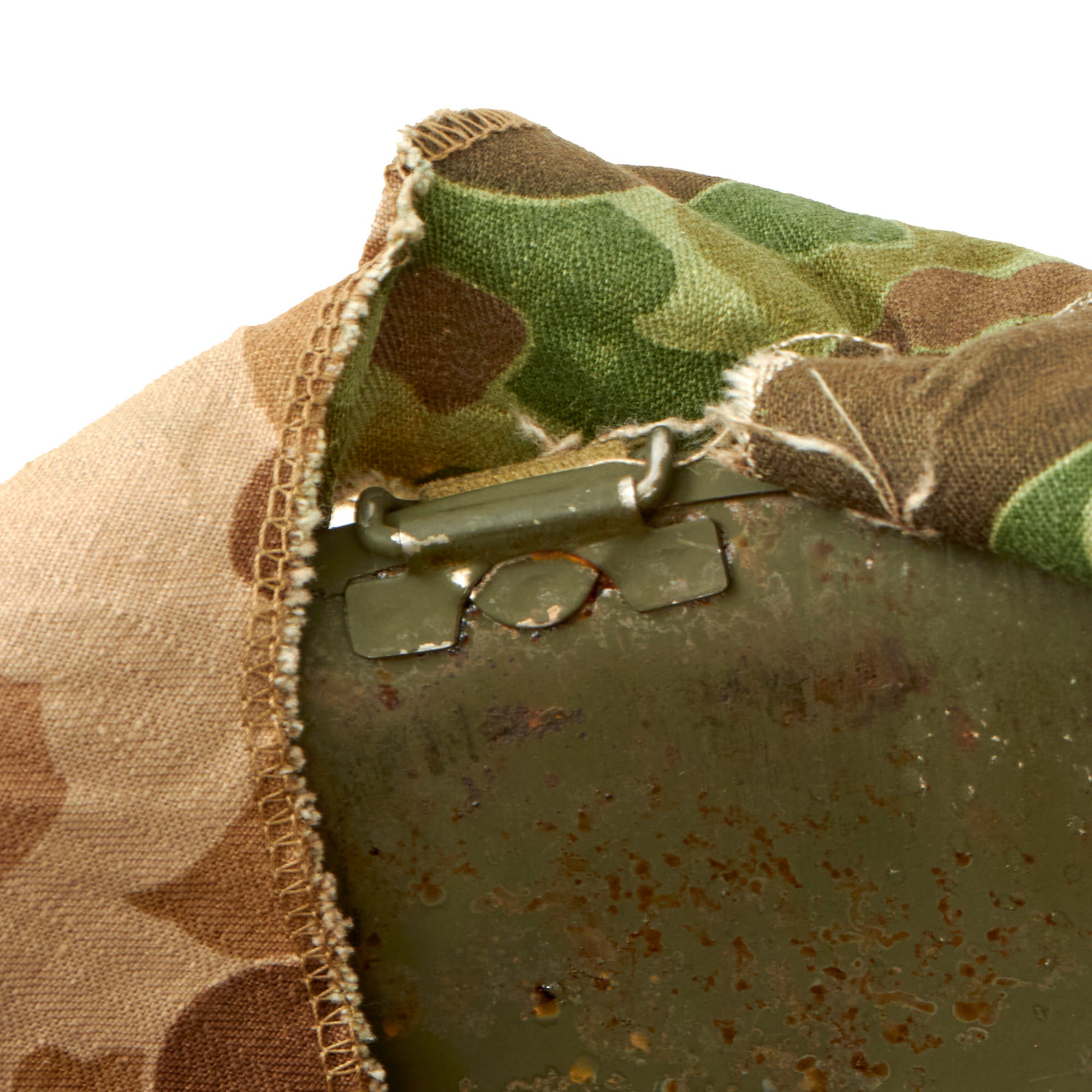 Original U.S. Korean War USMC M1 Helmet with Westinghouse Liner and Bl ...