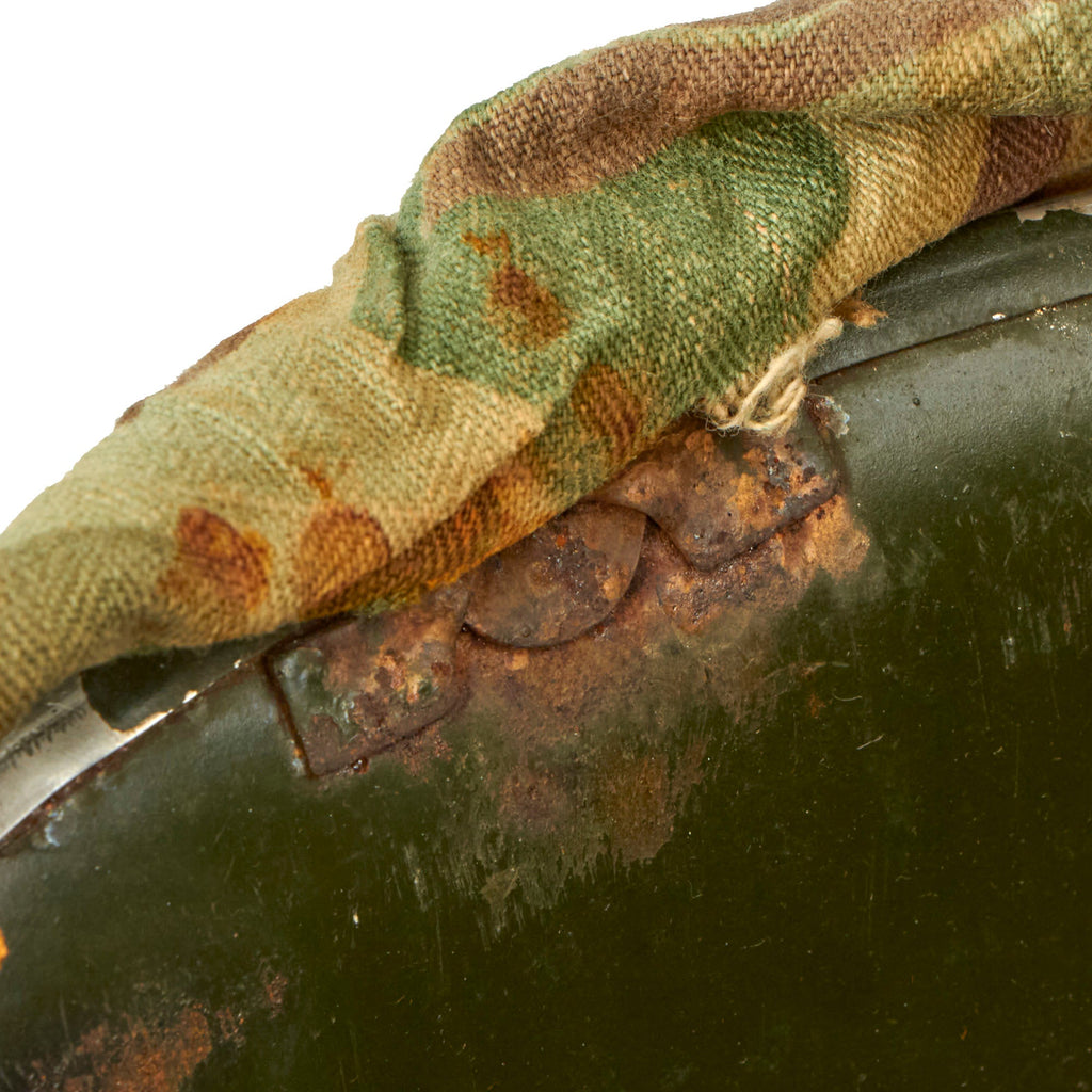 Original U.S. WWII / Korean War Reissued USMC M1 Helmet with Westingho ...