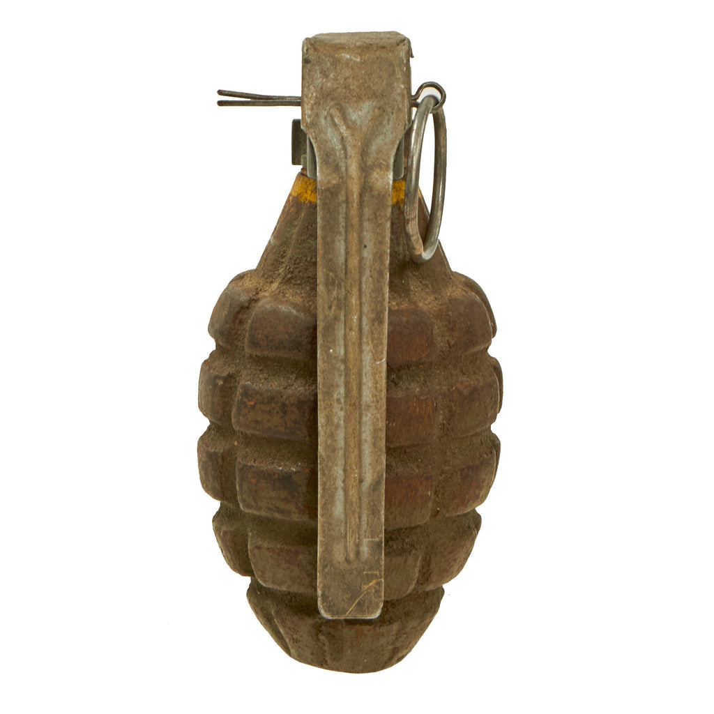 Original U.S. WWII Inert MkII Pineapple Grenade with Yellow Ring with ...