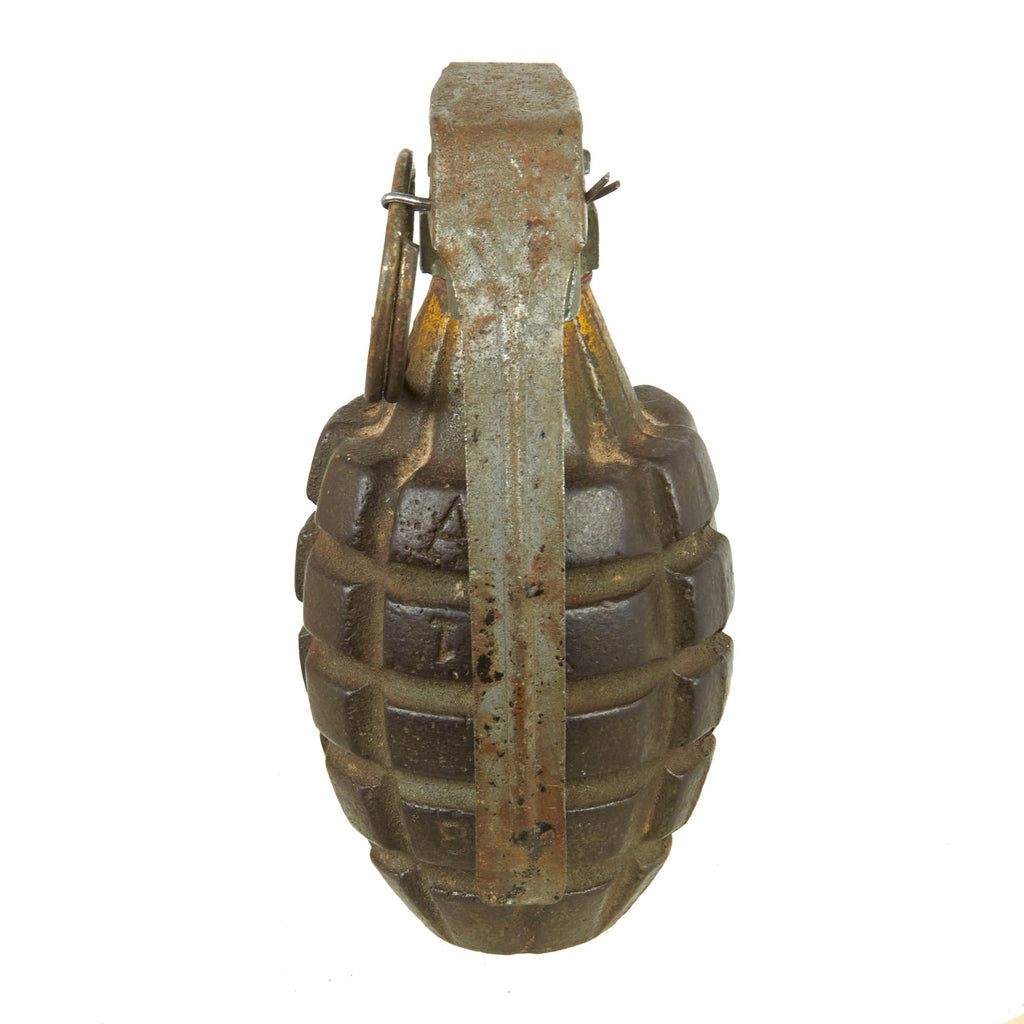 Original U.S. WWII Inert MkII Pineapple Grenade with Yellow Ring with ...