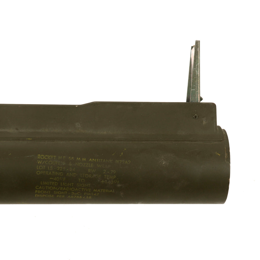 Original U.S. M72A2 Light Anti-Armor Weapon “LAW” Tube With Inert 66mm ...