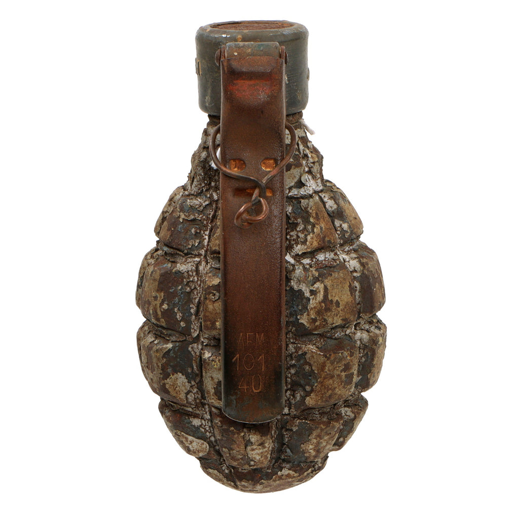 Original French WWII F1 Hand Grenade with Mle 1935 Fuze - Inert ...