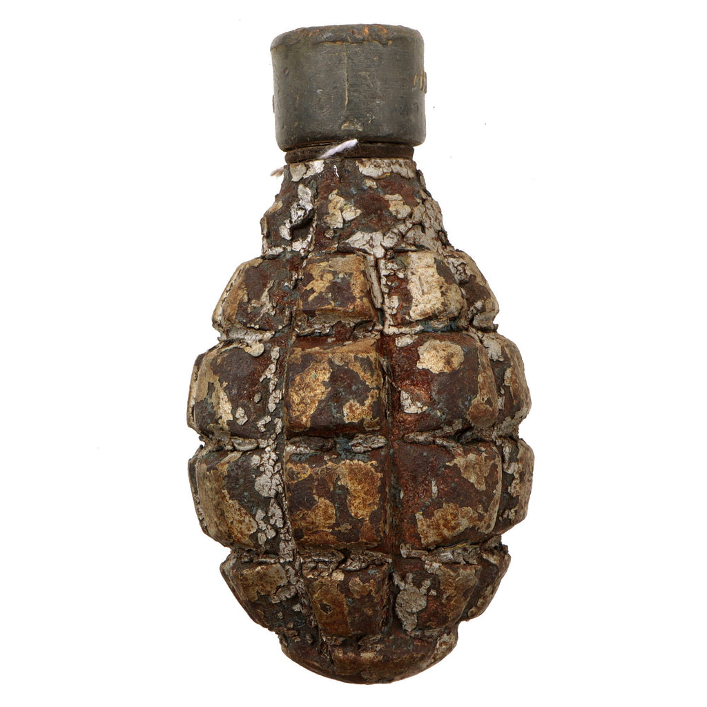 Original French WWII F1 Hand Grenade with Mle 1935 Fuze - Inert ...
