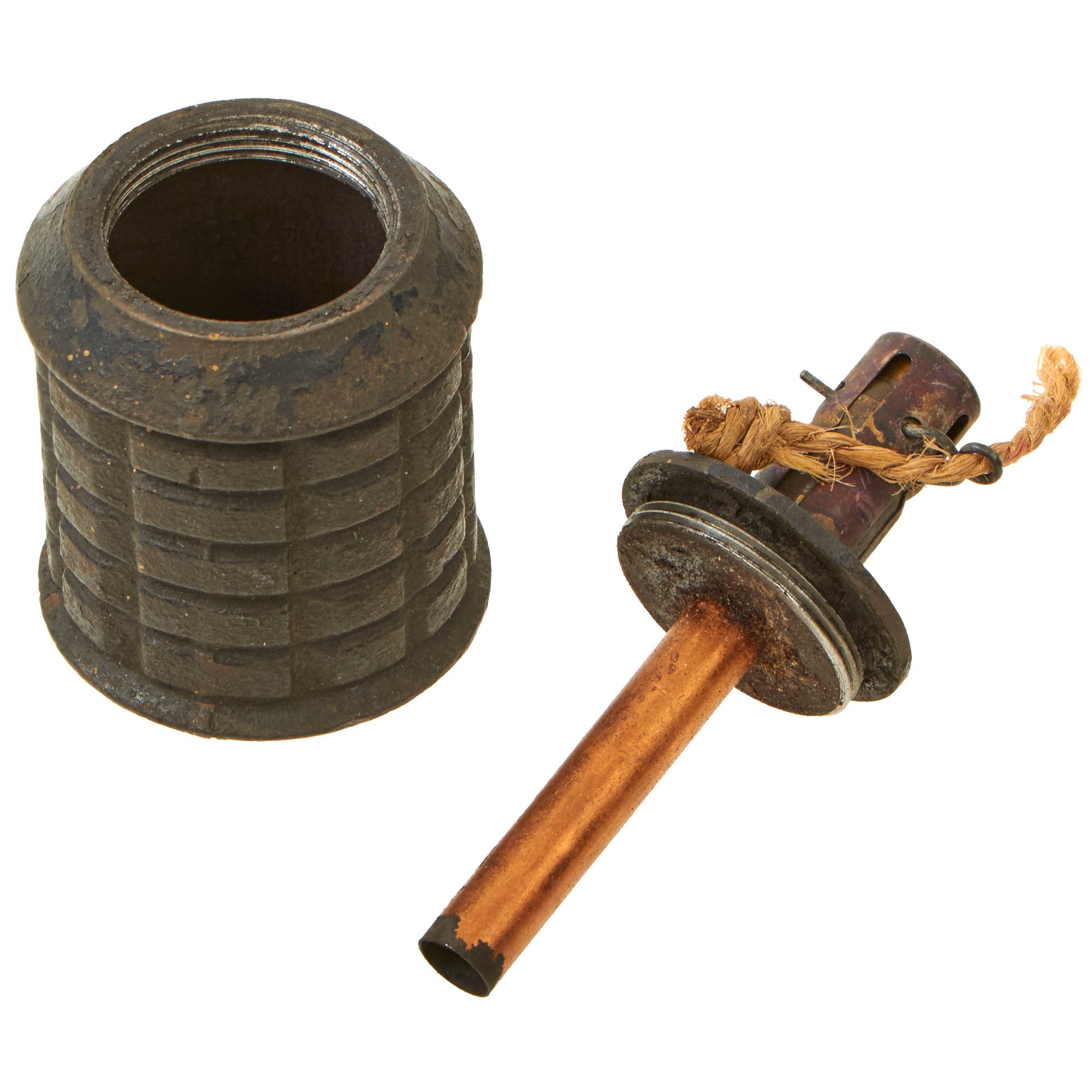 Original Japanese WWII 1940 Dated Type 97 Inert Fragmentation Hand Gre ...