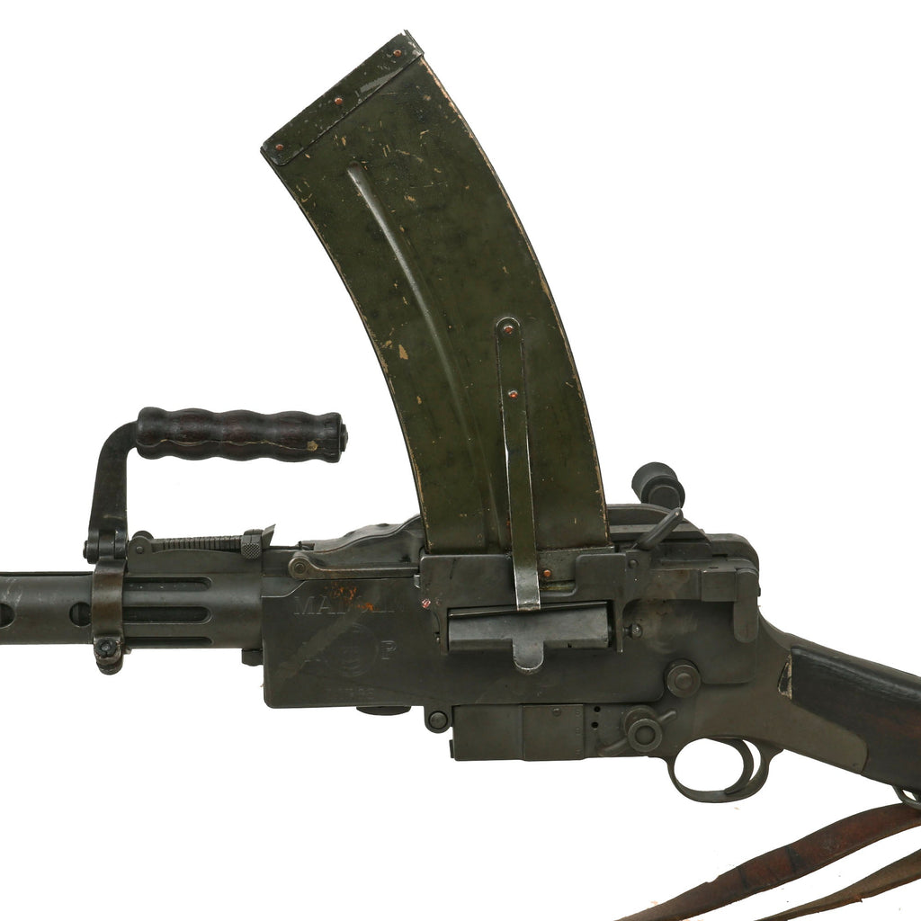 Original WWII Danish Madsen Display Light Machine Gun with Magazine ...