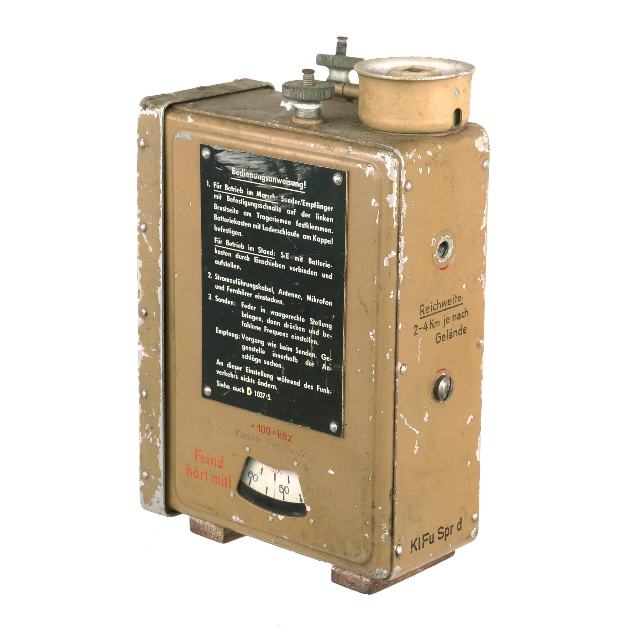 Original German WWII Kleinfunksprecher d - "Dorette" Radio Transceiver ...