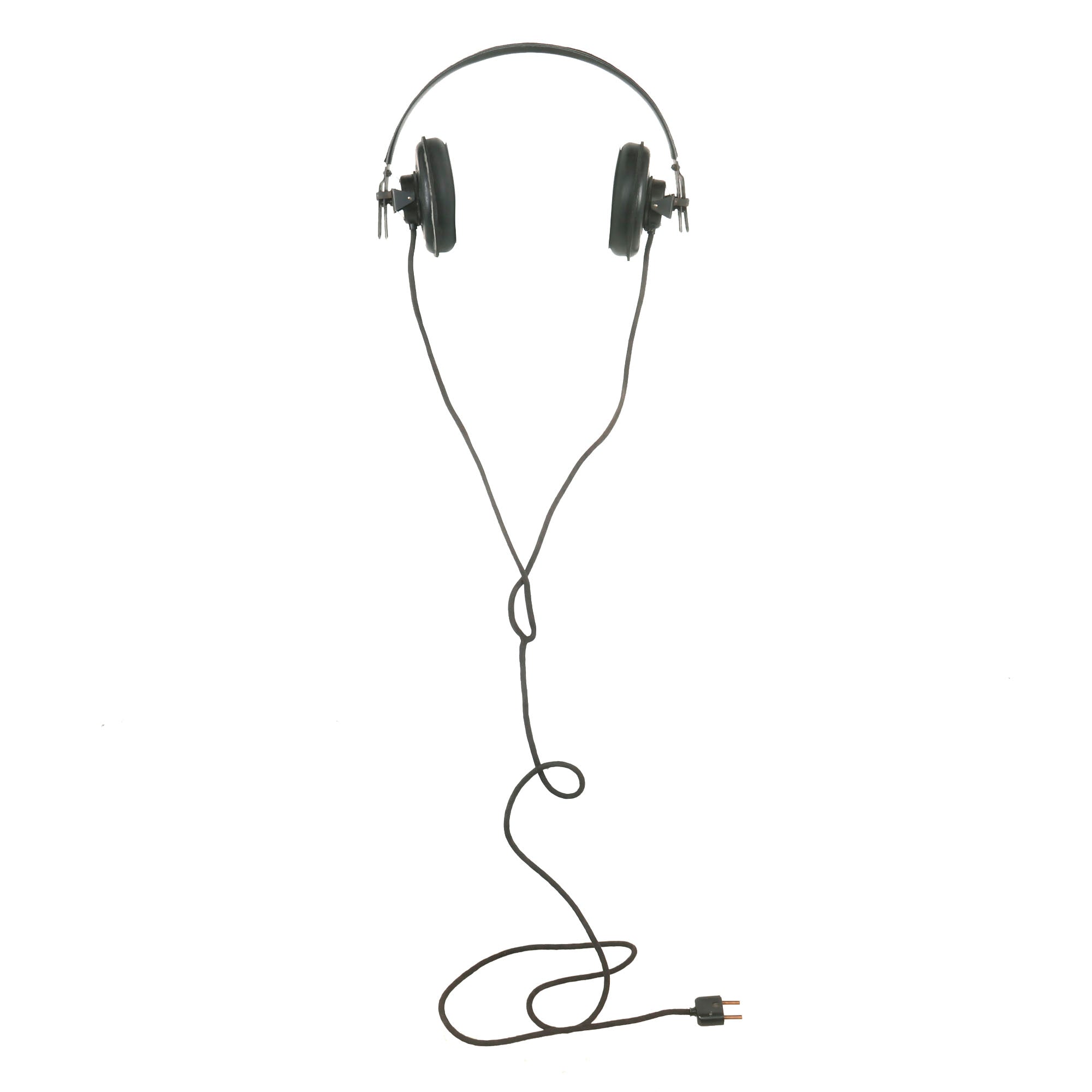 Original German WWII Panzer Armored Vehicle Model B Headset with Throa ...