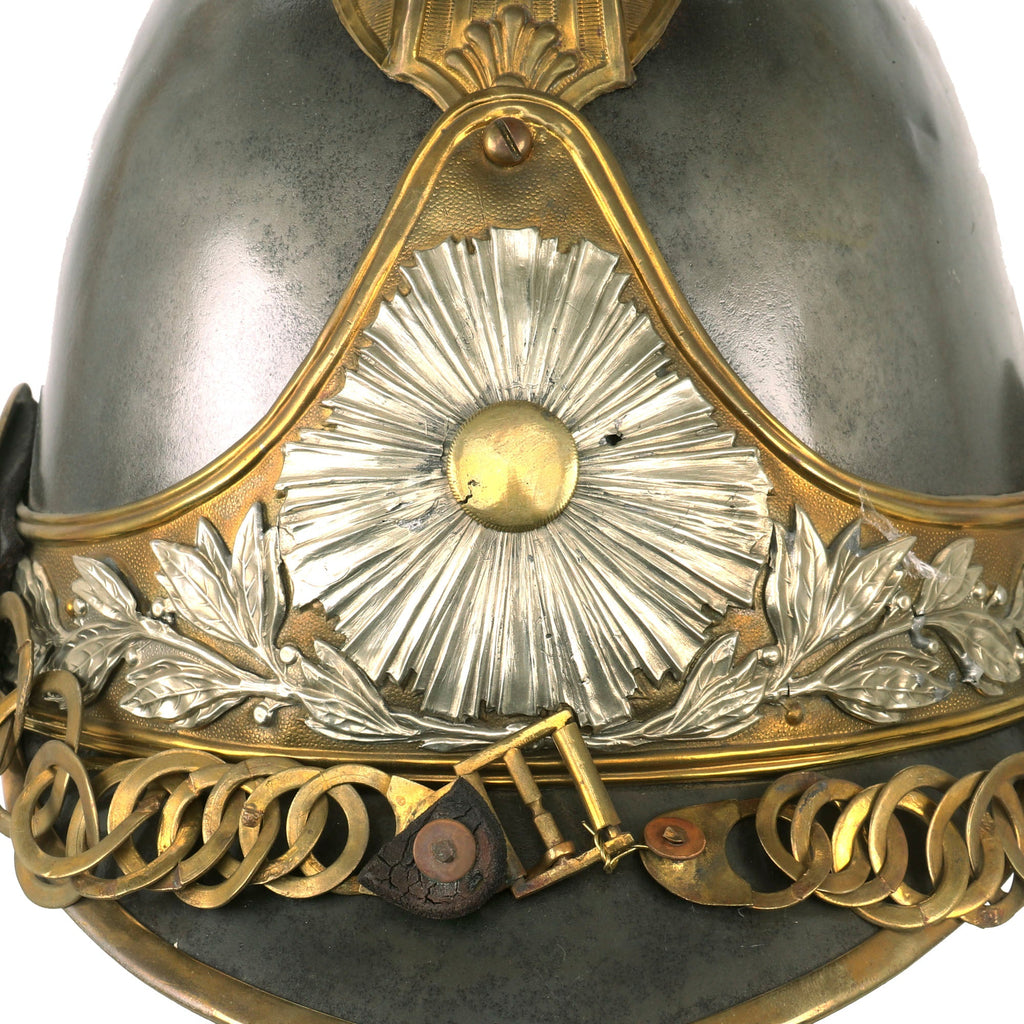 Original French 2nd Empire Model 1825 Carabinier Brass and Steel Helme ...