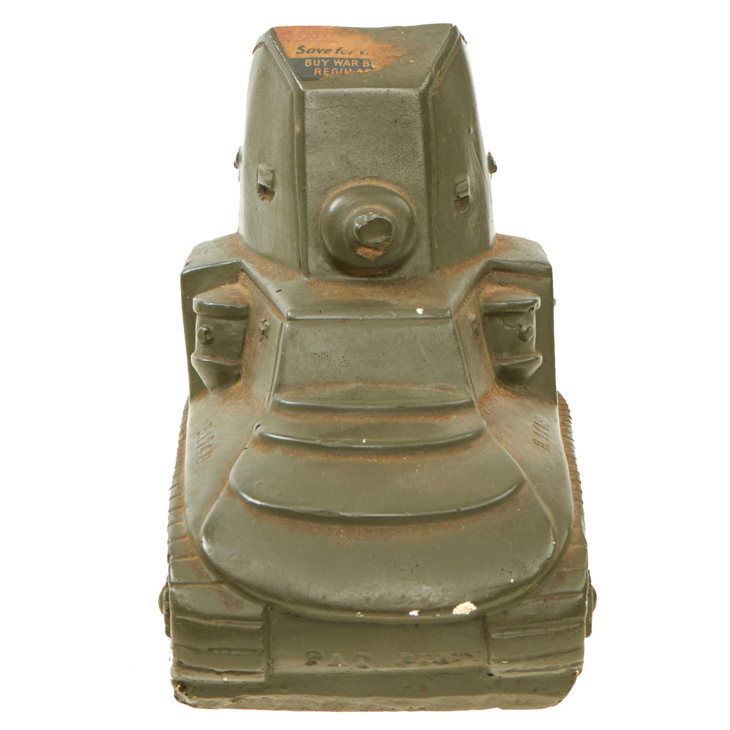 Original U.S. WWII Plaster TANK BANK by the Novelty Manufacturing Comp ...