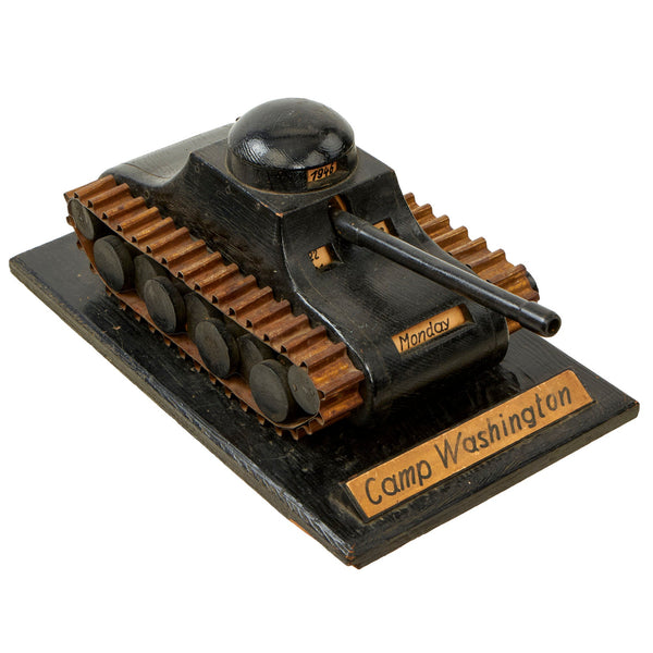 Original U.S. WWII POW-Made Tank Calendar Trench Art - Camp Washington ...