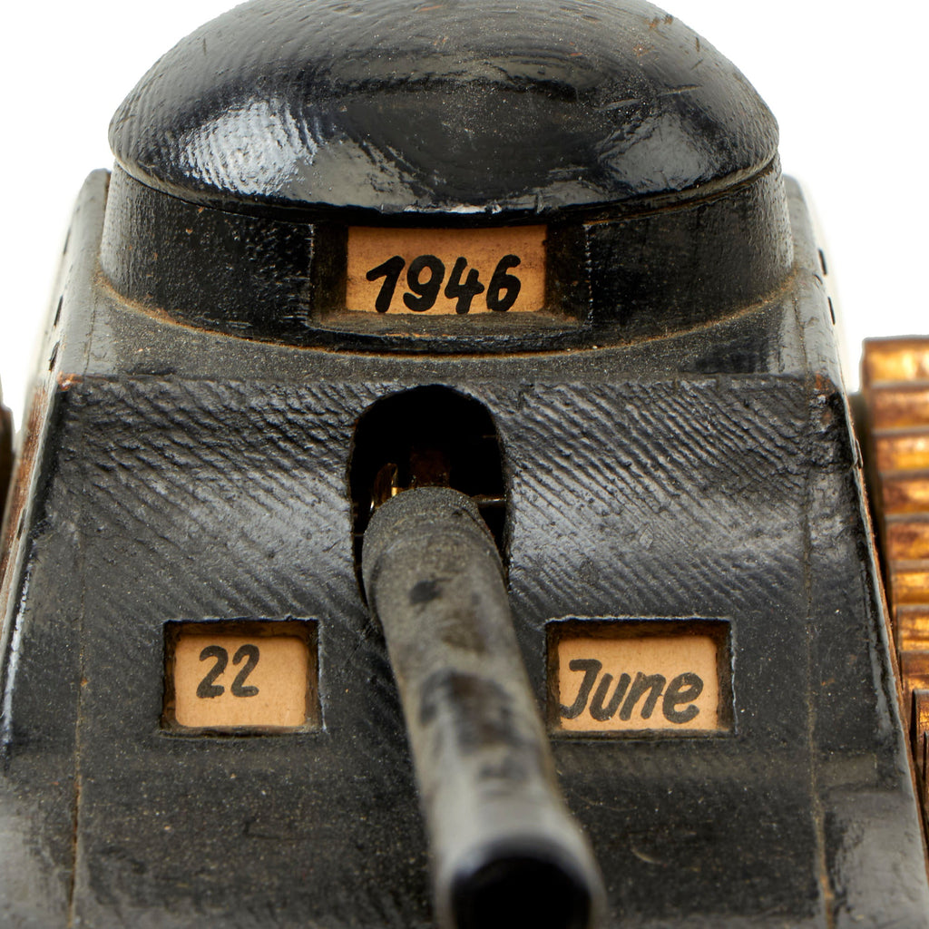 Original U.S. WWII POW-Made Tank Calendar Trench Art - Camp Washington ...