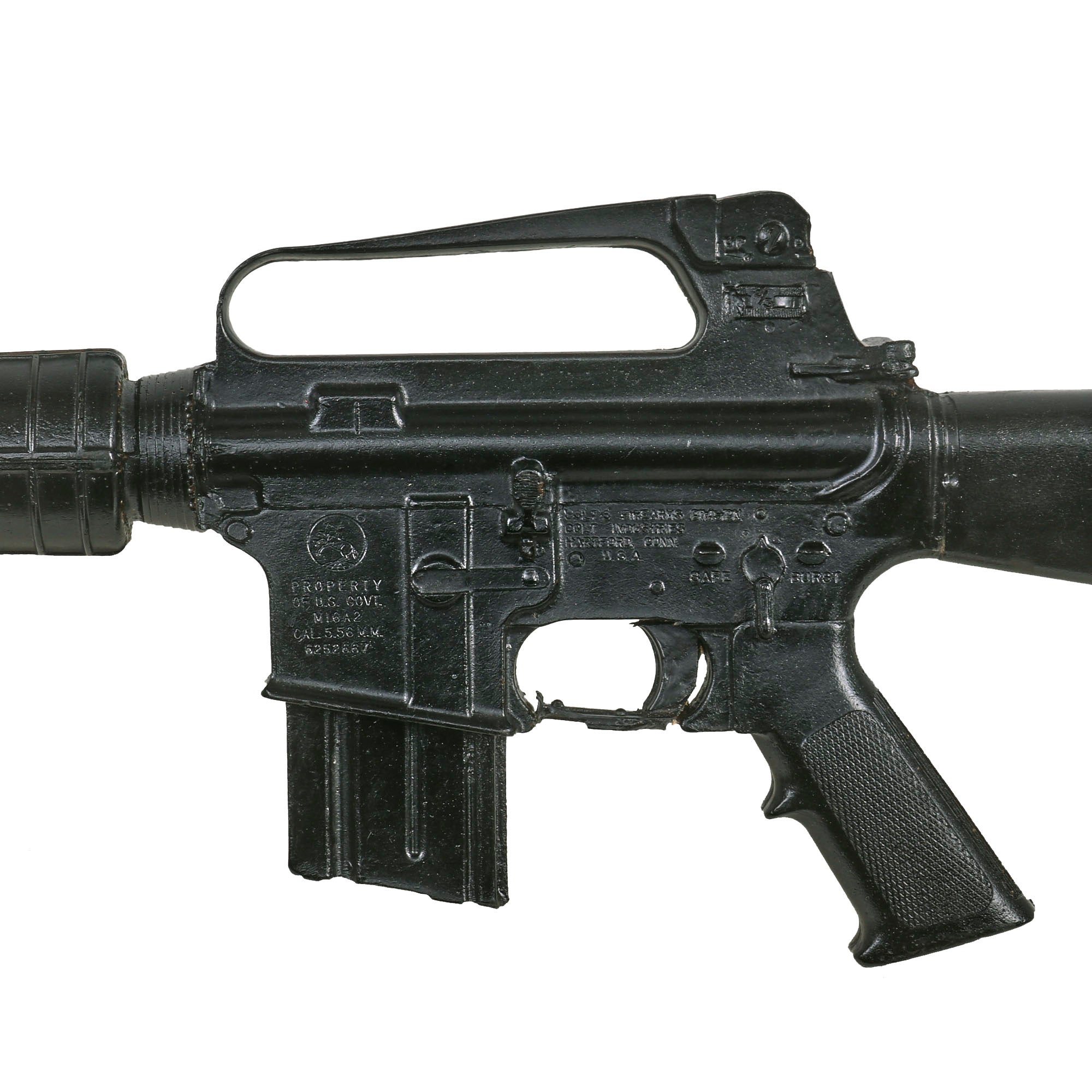 Original U.S. Colt M16A2 (AR-15) Rubber Duck Molded Training Rifle mar ...