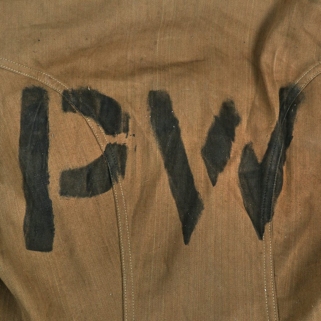 Original U.S. WWII German POW Named WWI Uniform Jacket with Axis Priso ...