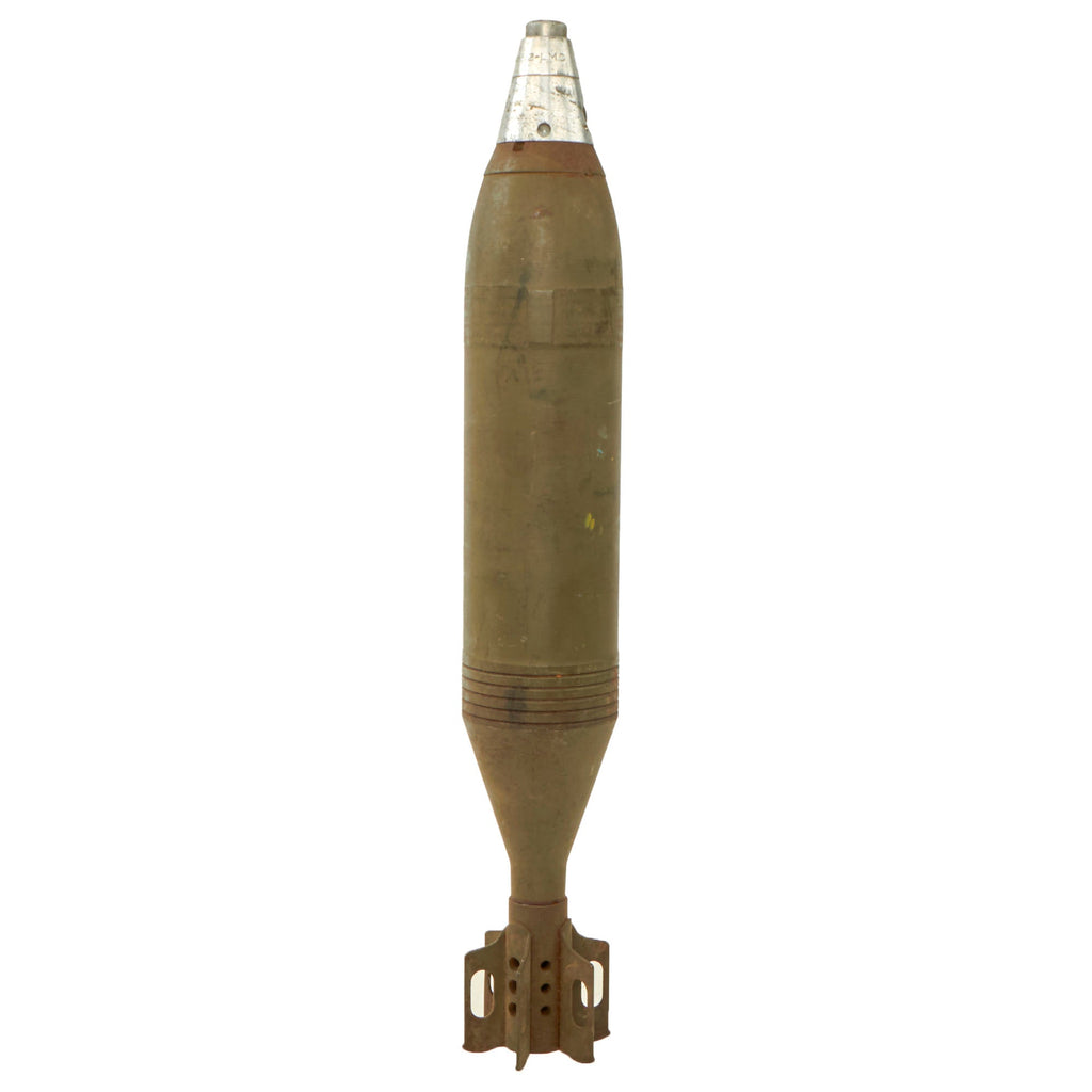 Original U.S. WWII Inert 81mm M56 HE Mortar Shell Round - Dated 1945 ...
