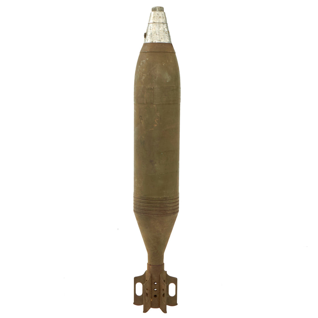 Original U.S. WWII Inert 81mm M56 HE Mortar Shell Round - Dated 1945 – International Military ...
