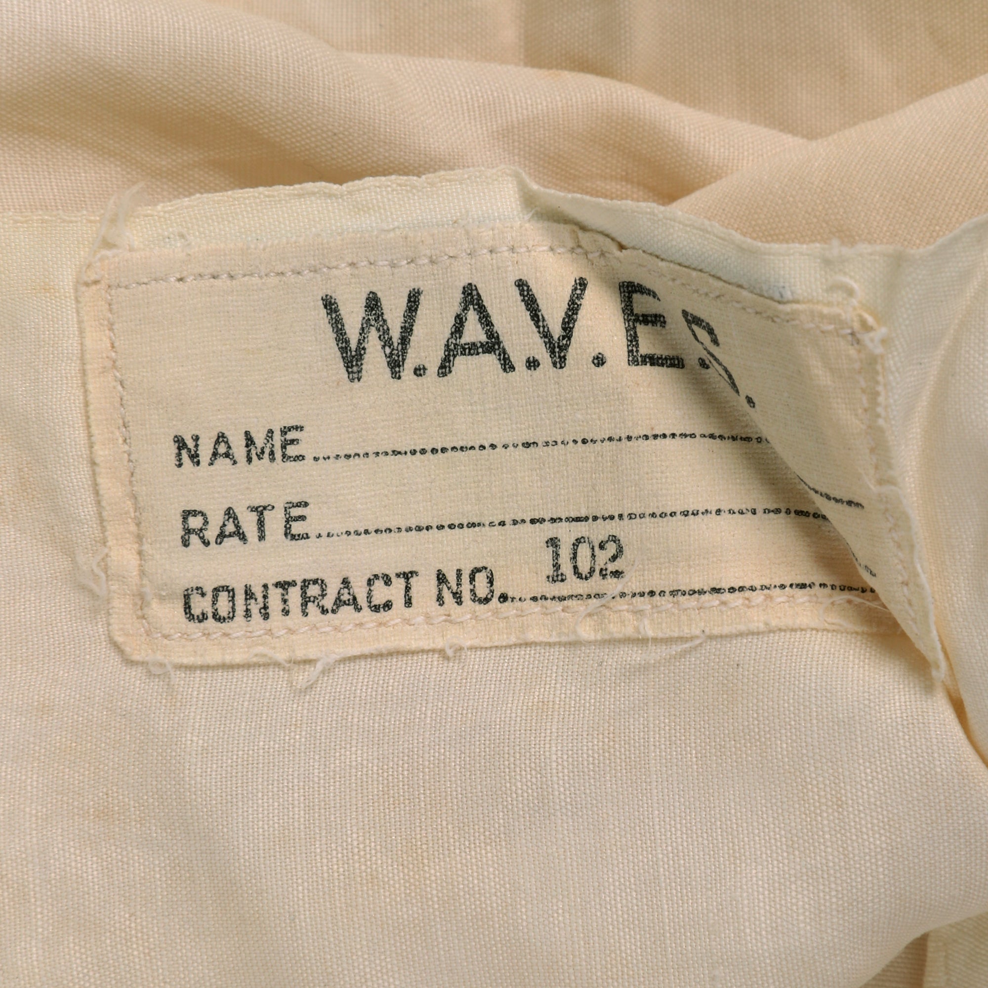 Original U.S. WWII Named W.A.V.E.S. Grouping with Rare Undershirt - Ma ...