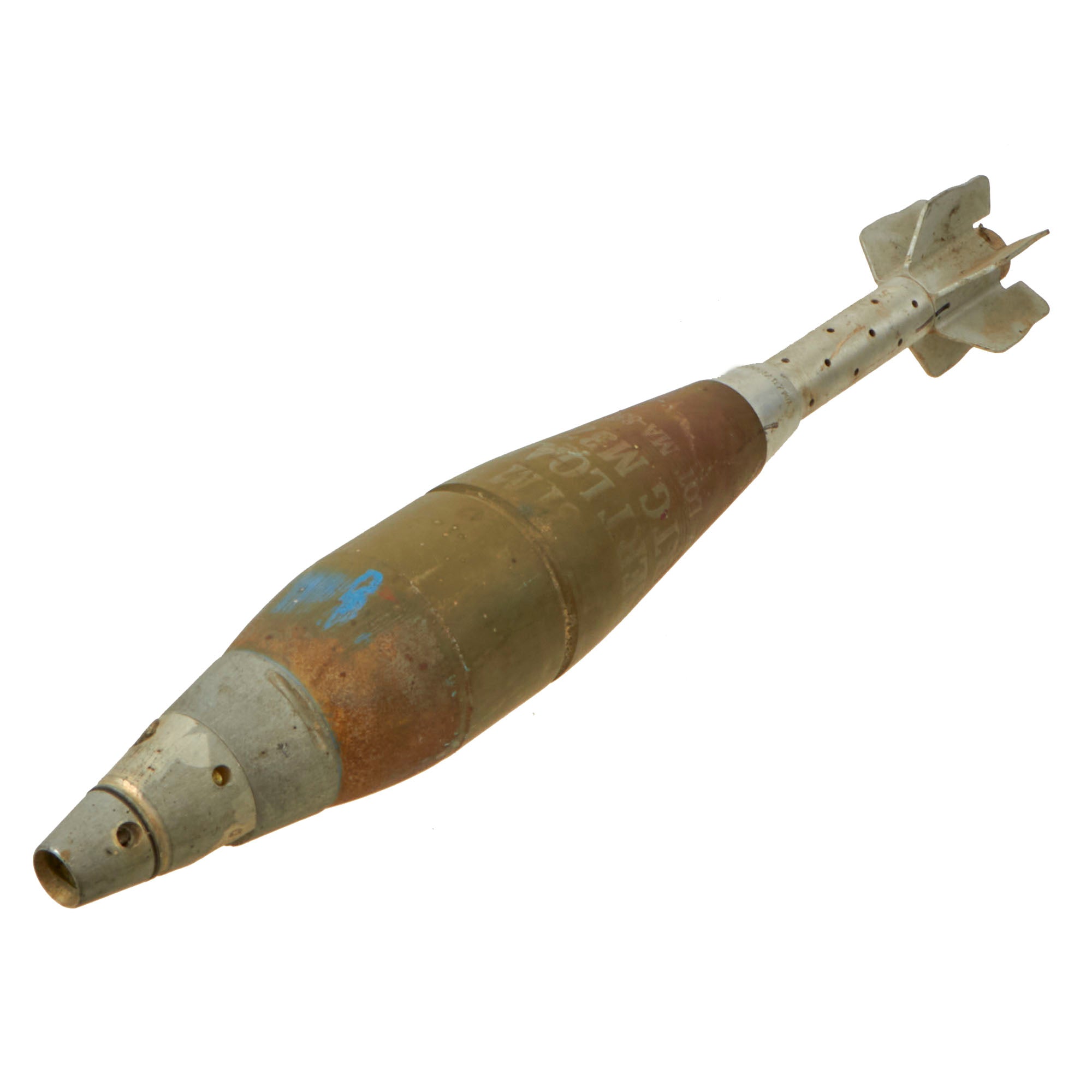 Original U.S. Vietnam War Inert M374A3 Practice HE 81mm Mortar Round ...