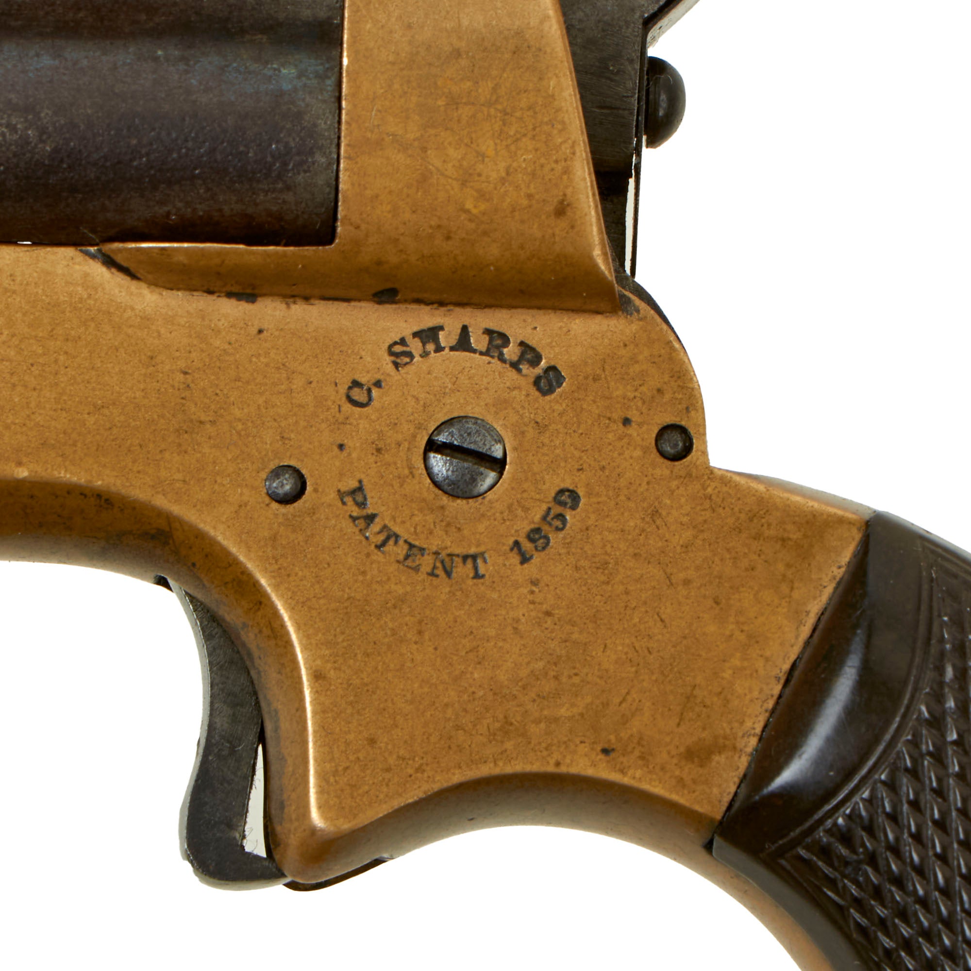 Original 19th Century U.S. Sharps Model 2C .30 Rimfire 4 Barrel Brass ...