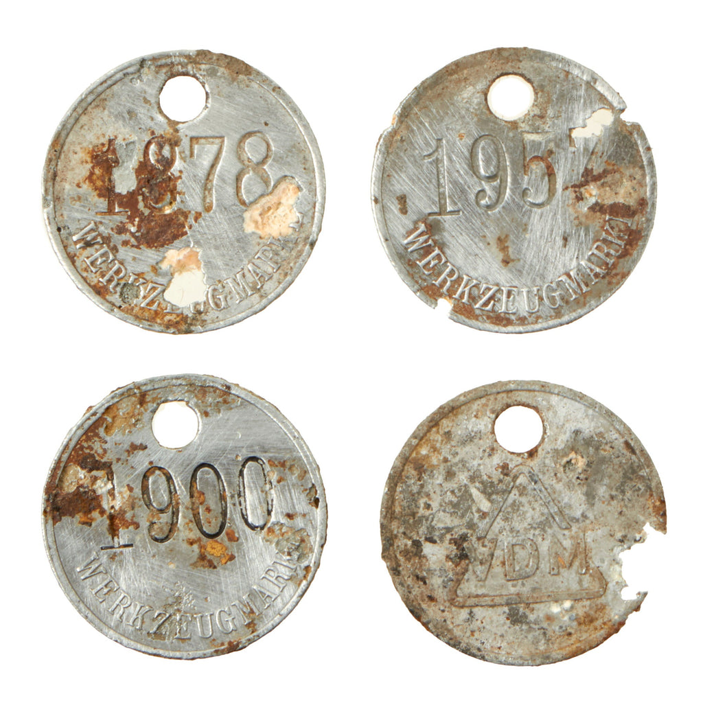 Original German WWII Collection of V1 Rocket Manufacture Tool Tags Fou ...