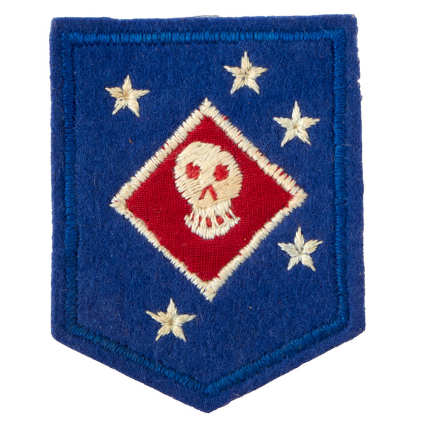 Original U.S. WWII Embroidered USMC Raider Patch by Jacob Rhoner of Sy ...