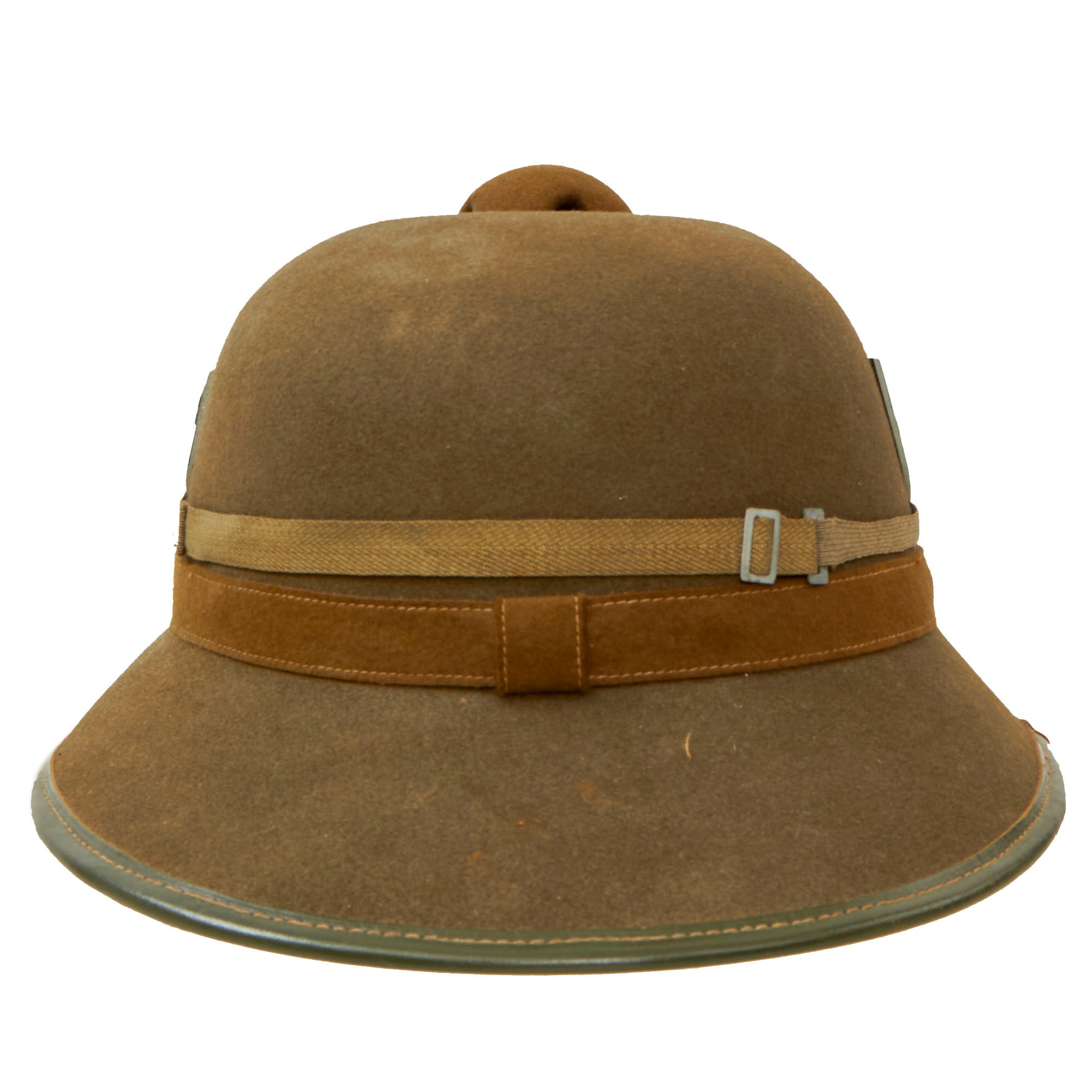 Original German WWII 1942 dated 2nd Model Afrikakorps DAK Sun Helmet b ...