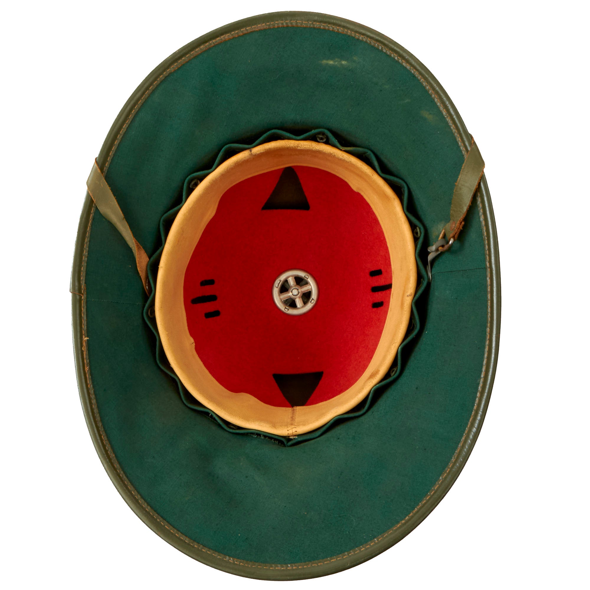 Original German WWII 1942 dated 2nd Model Afrikakorps DAK Sun Helmet b ...