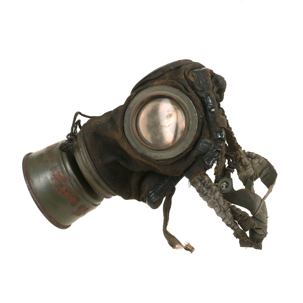 Original Imperial German WWI M1917 Ledermaske Gas Mask with Can & Spar ...