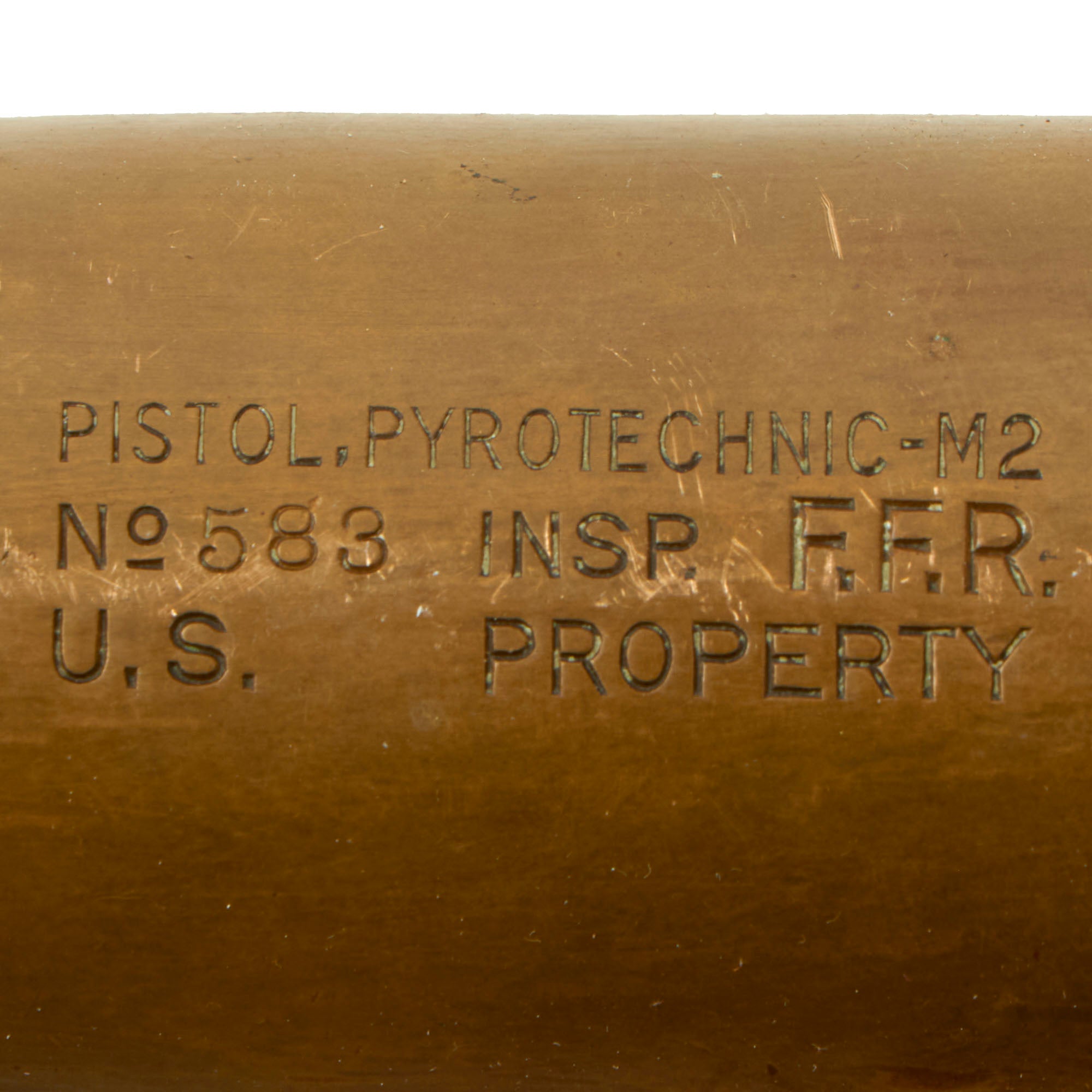Original U.S. WWII Brass M2 Pyrotechnic Pistol by International Flare ...
