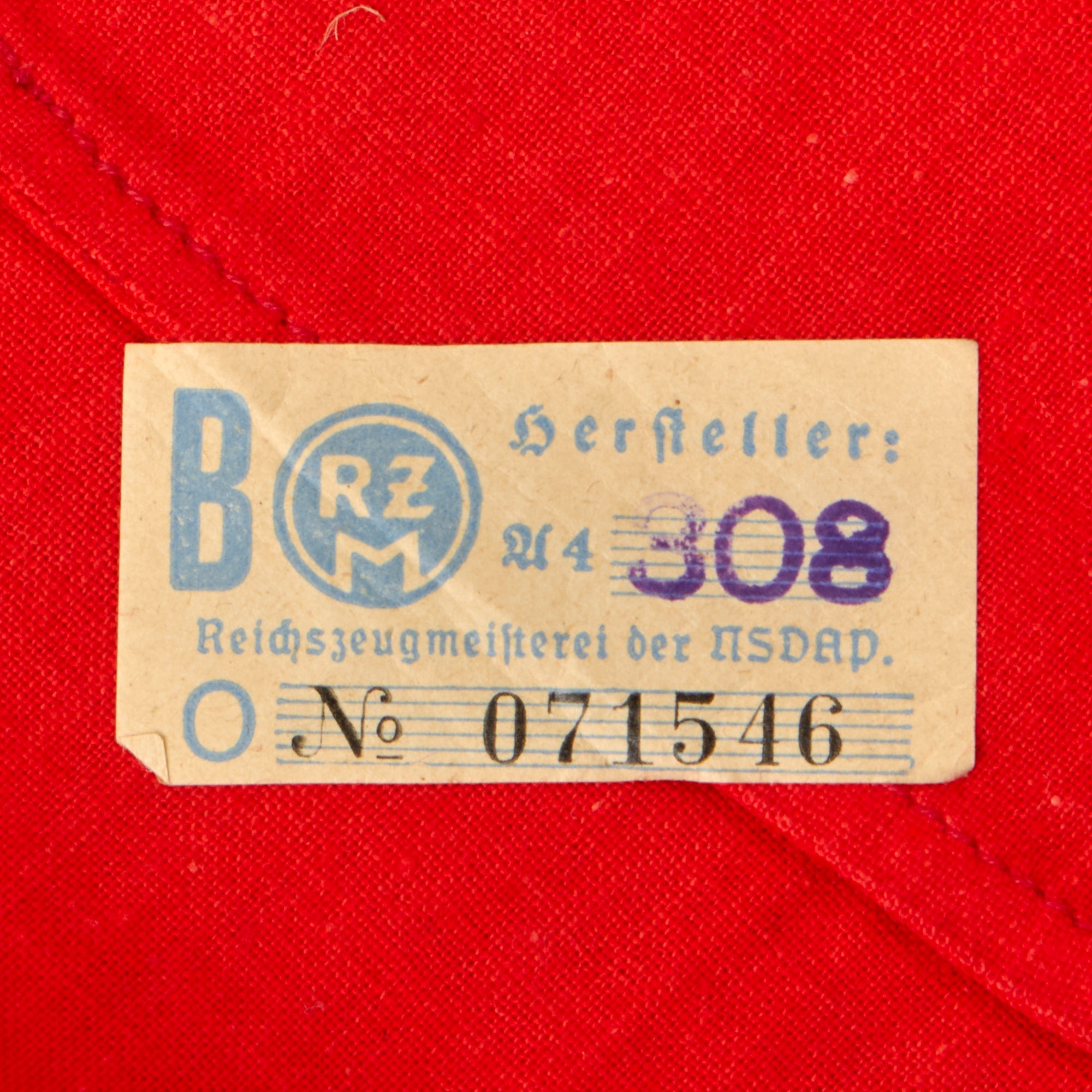 Original German WWII SA Wehrmannschaft Armband with Paper RZM Tag - RZ ...