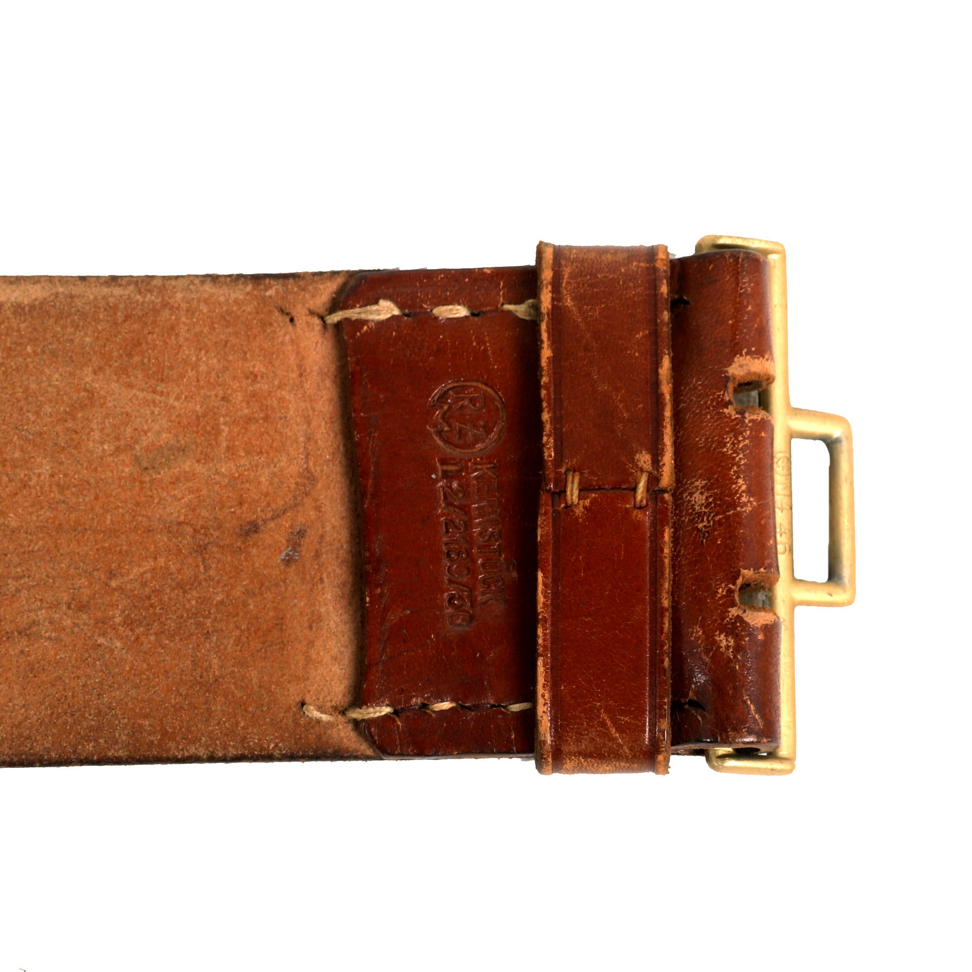 Original German WWII NSDAP Political Leader Leather Belt with Buckle ...