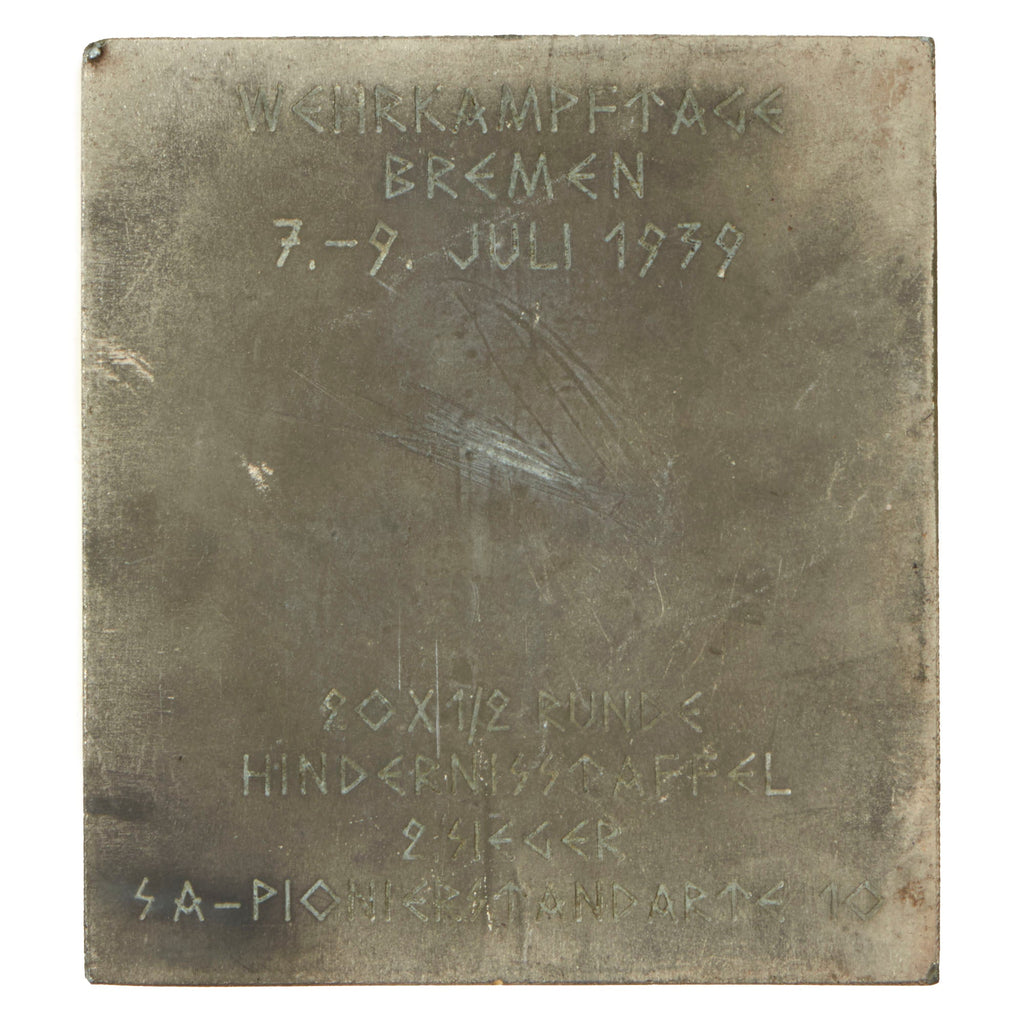 Original German WWII SA Gruppe Nordsee 1939 Bremen Sports Competition ...