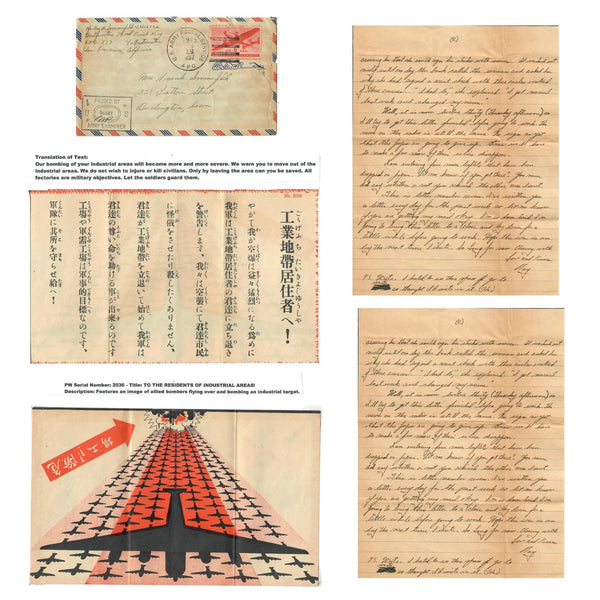 Original U.S. WWII Propaganda Leaflet Dropped on Japanese Industrial A ...