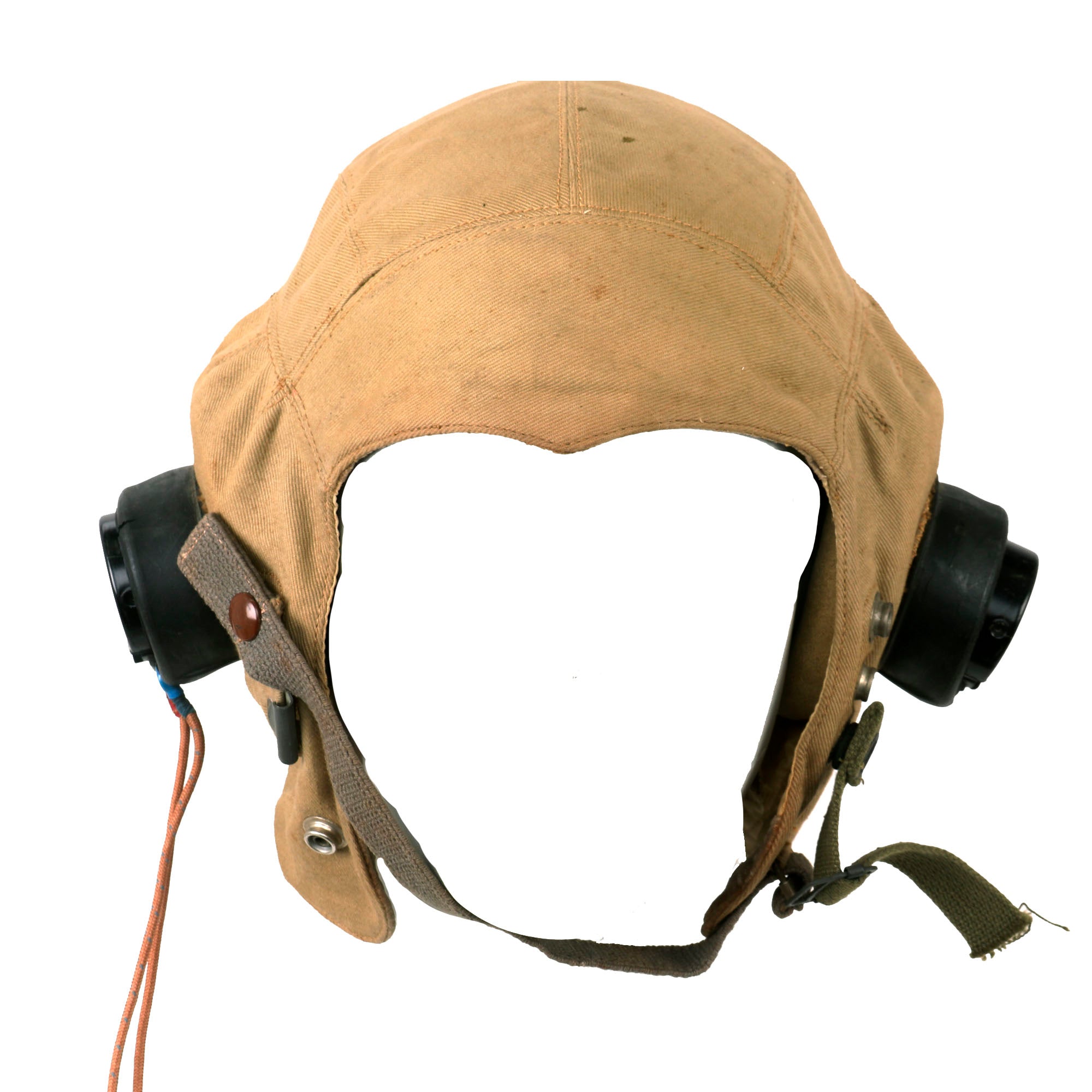 Original British WWII RAF Type D Flying Helmet with U.S. Type A-14 Oxy ...