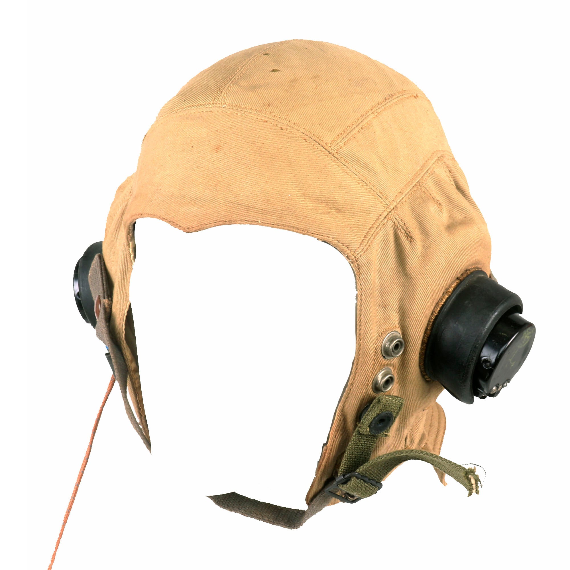 Original British WWII RAF Type D Flying Helmet with U.S. Type A-14 Oxy ...