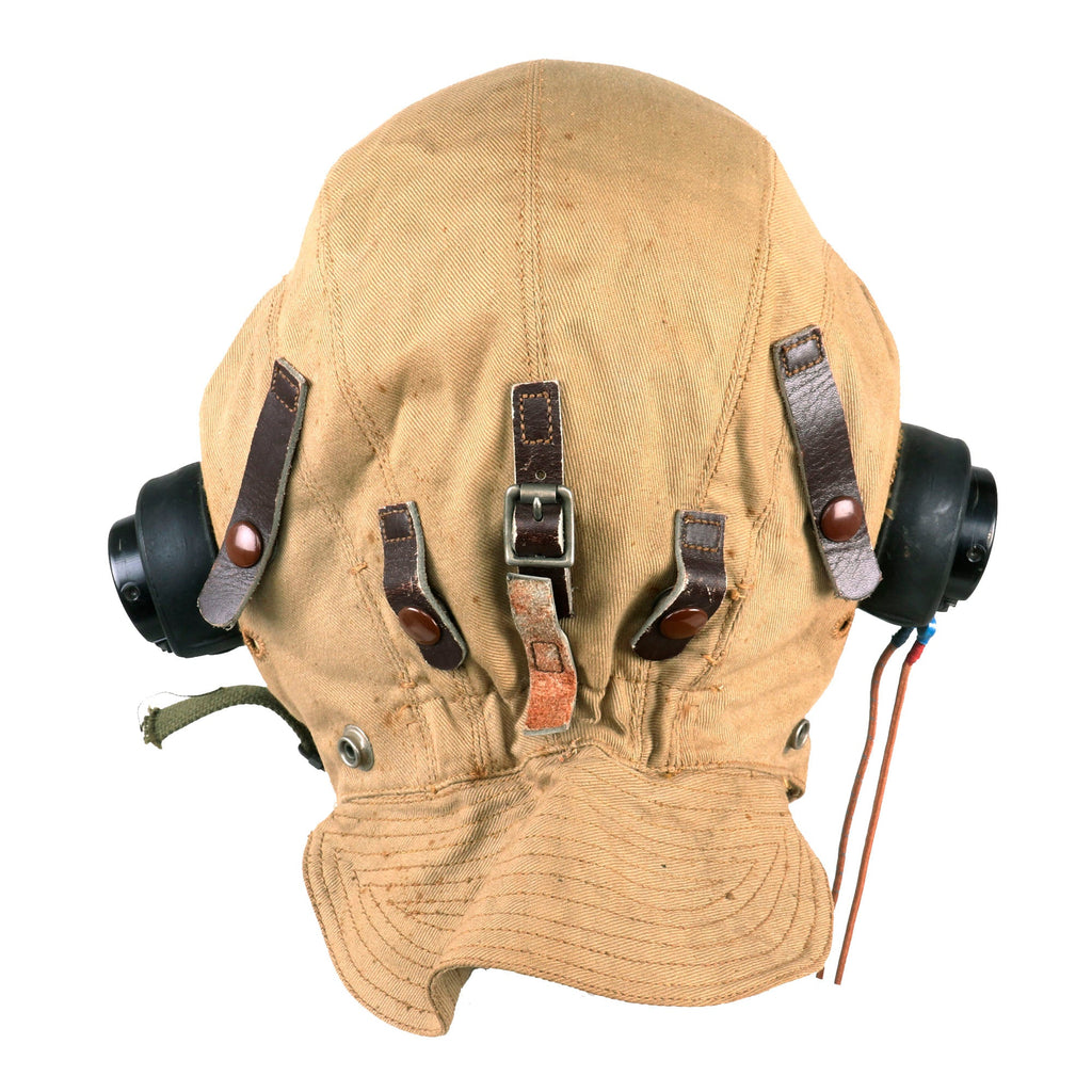 Original British WWII RAF Type D Flying Helmet with U.S. Type A-14 Oxy ...