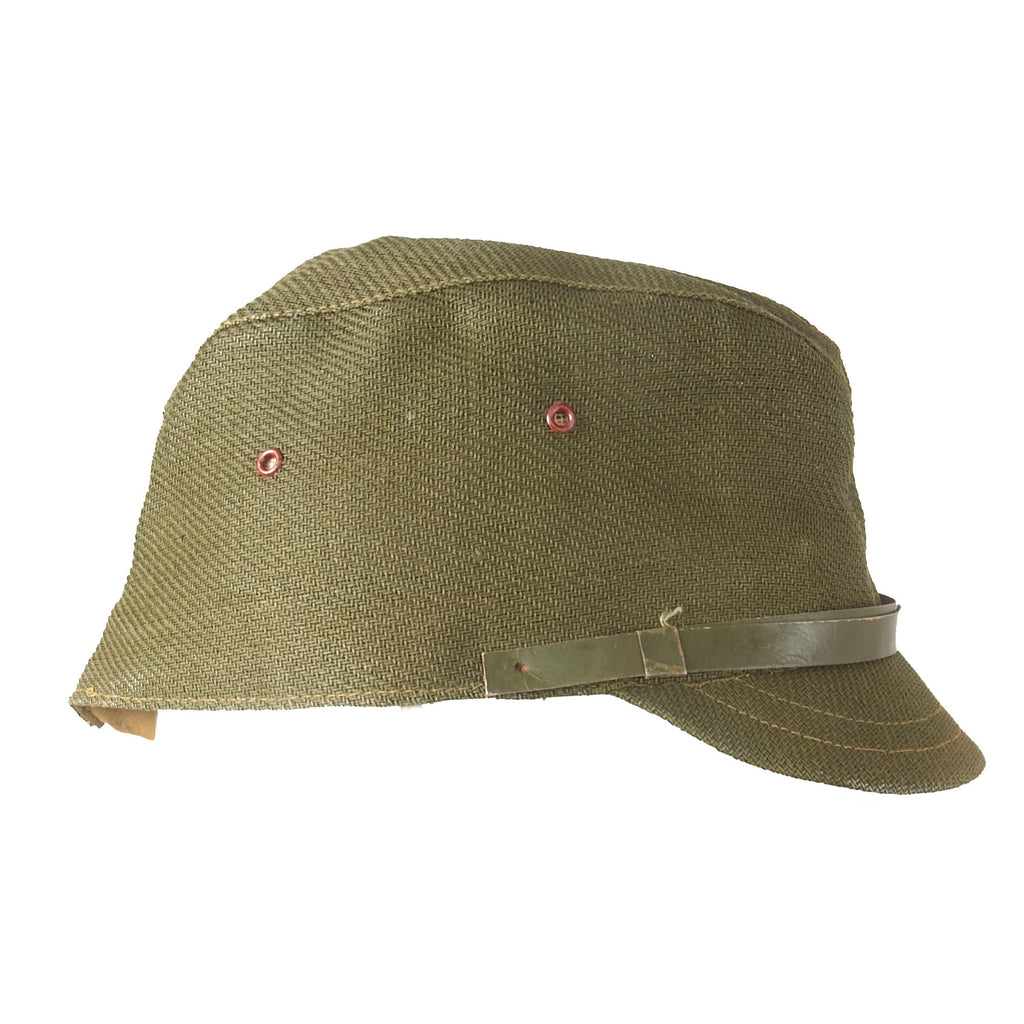 Original Japanese WWII Civilian “Papercloth” Forage Cap with Chinstrap ...