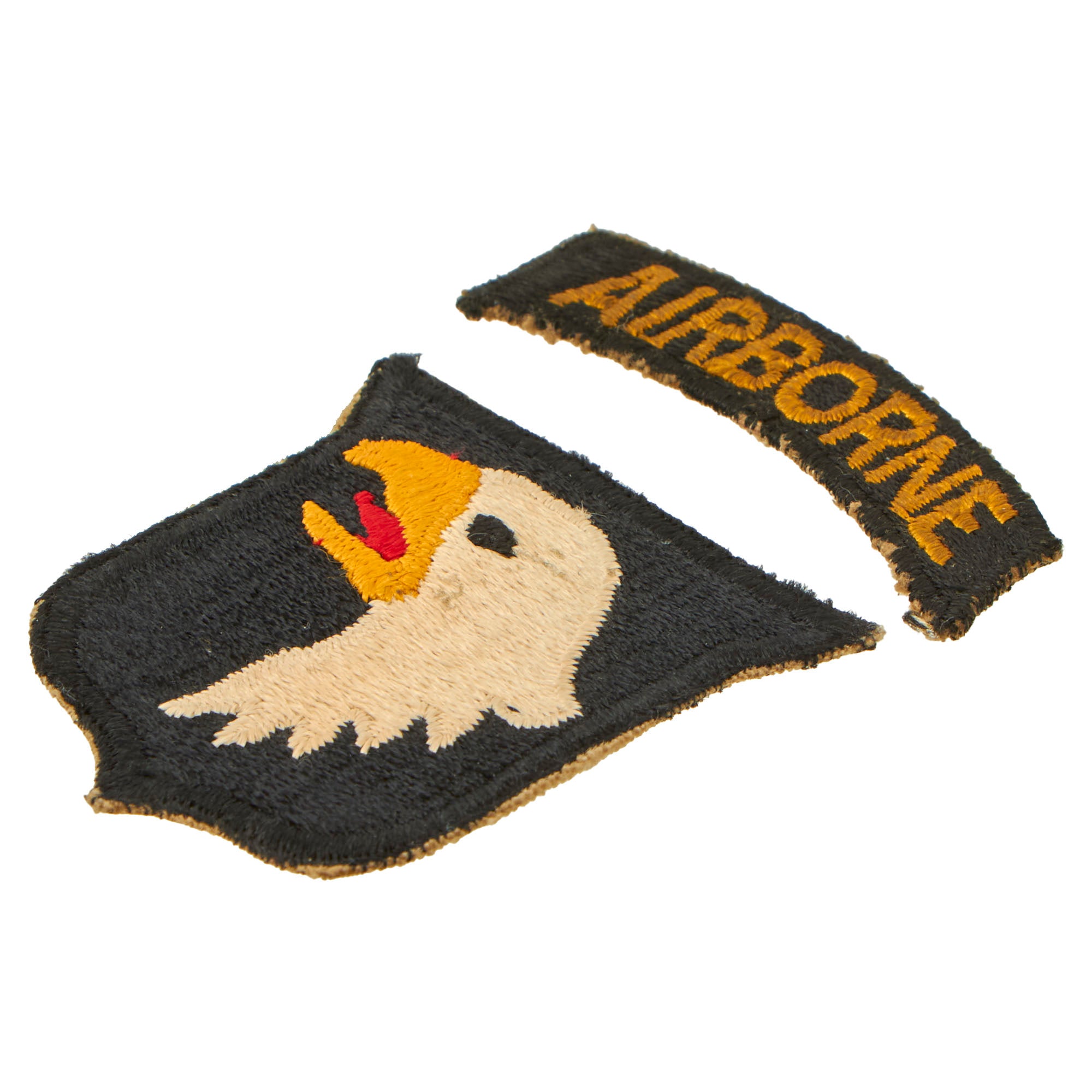 Original U.S. WWII 101st Airborne Division Type 4 Patch with Rocker At ...