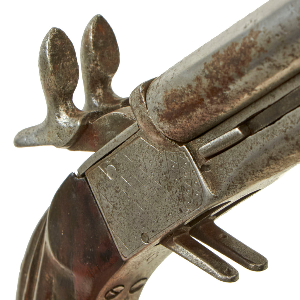 Original Spanish 11mm Pinfire Double Barrel Pistol by Francisco Arizag ...