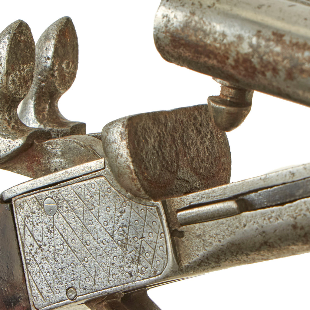 Original Spanish 11mm Pinfire Double Barrel Pistol by Francisco Arizag ...