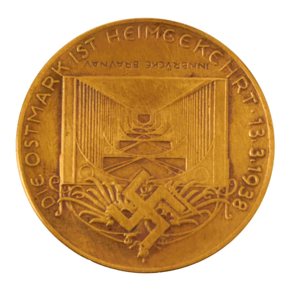 Original German WWII NSDAP 1938 Austrian Anschluss Commemorative Propa ...