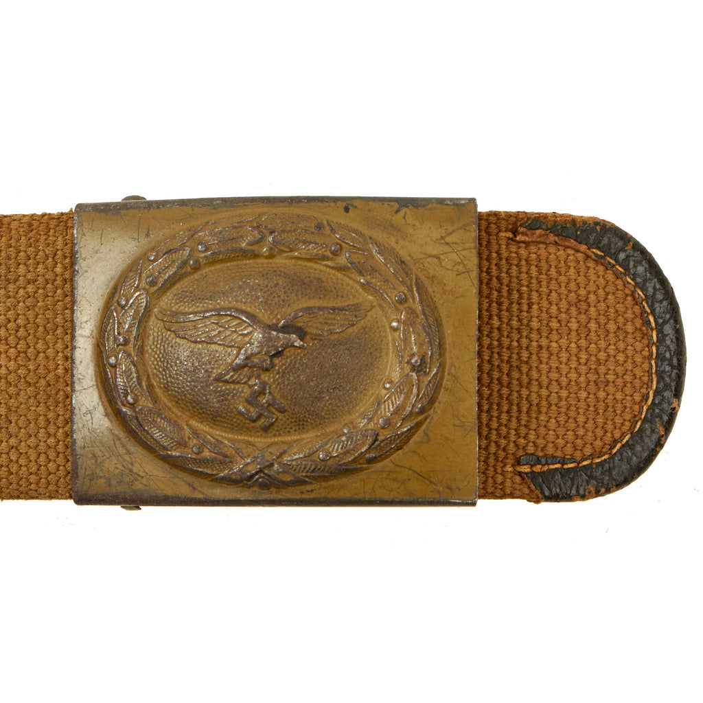Original German WWII Rare Luftwaffe Afrikakorps DAK Web Belt with EM/N ...