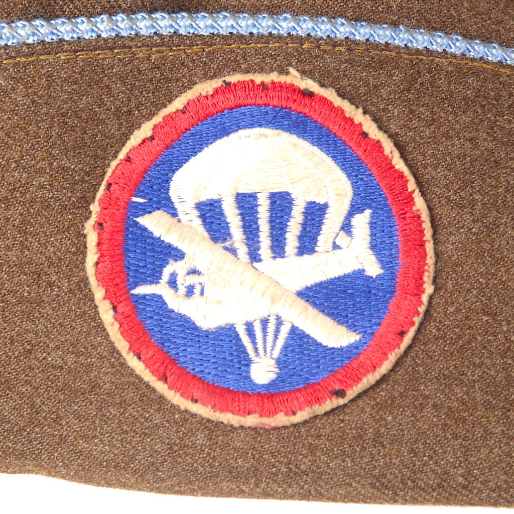 Original U.S. WWII Airborne Enlisted Garrison Cap with Infantry Piping ...